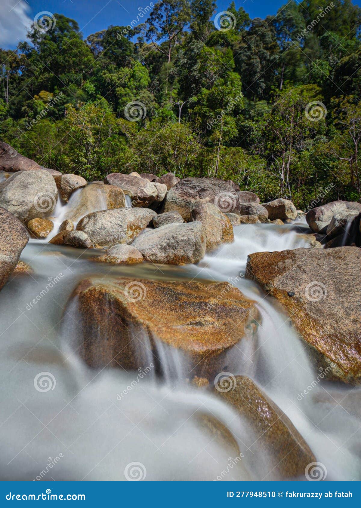 Beautiful Scenery in the Waterfall Area Stock Photo - Image of ...