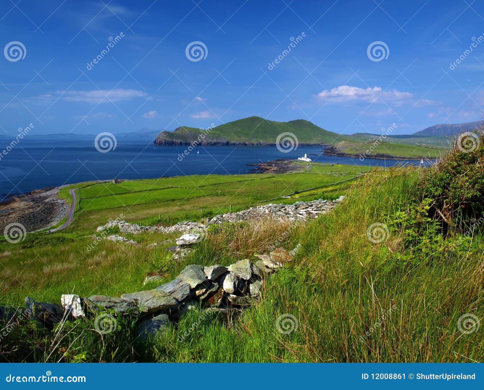 Beautiful Scenic Irish Landscape Stock Image - Image of cove, rock ...