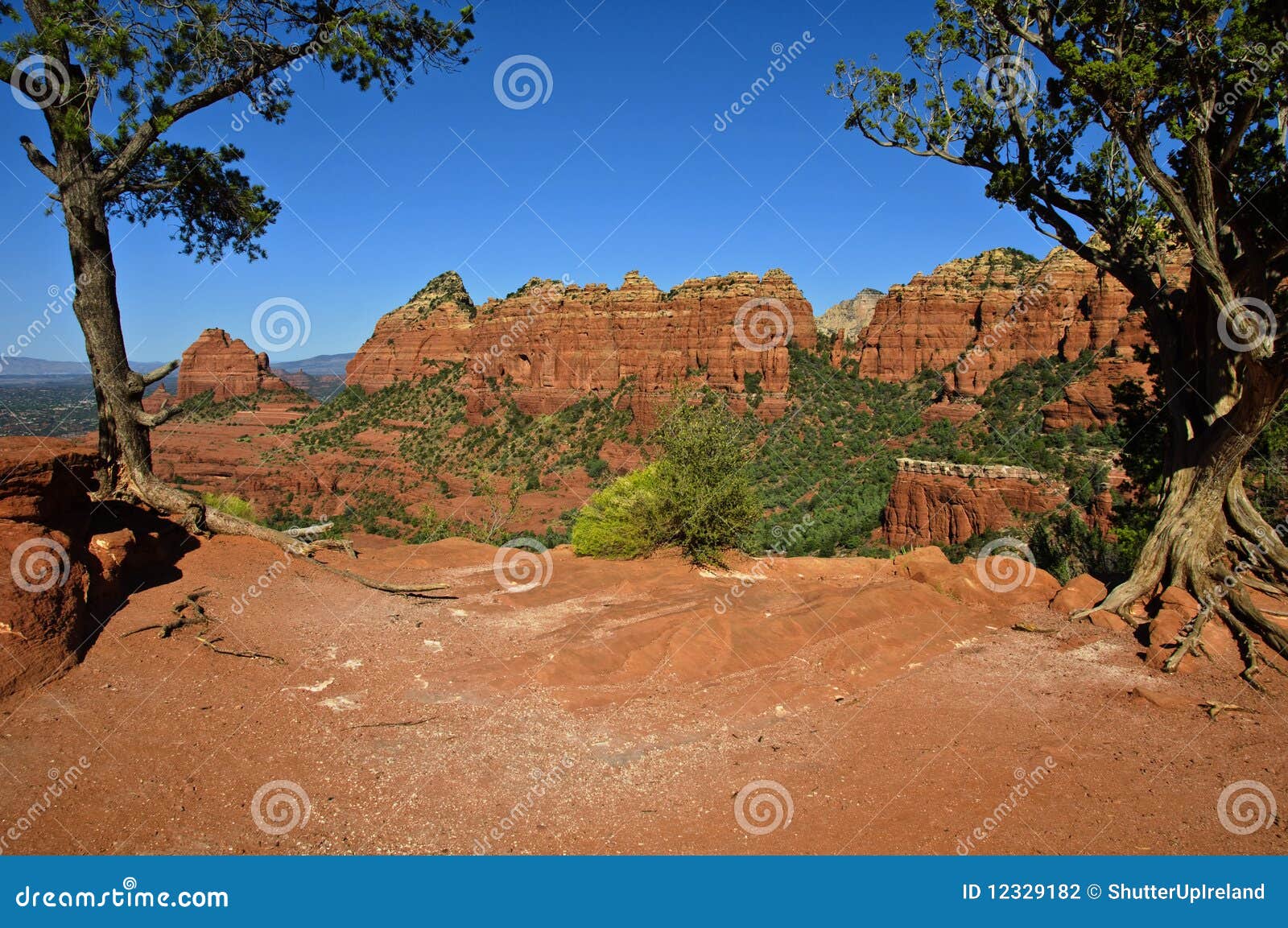 Beautiful Scenic Red Sandstone Rock Landscape Stock Photo - Image of ...