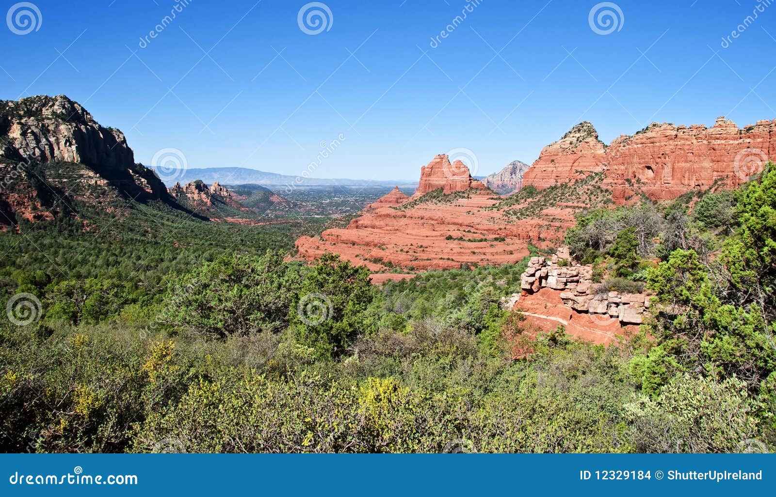 Beautiful Scenic Red Sandstone Rock Landscape Stock Photo - Image of ...