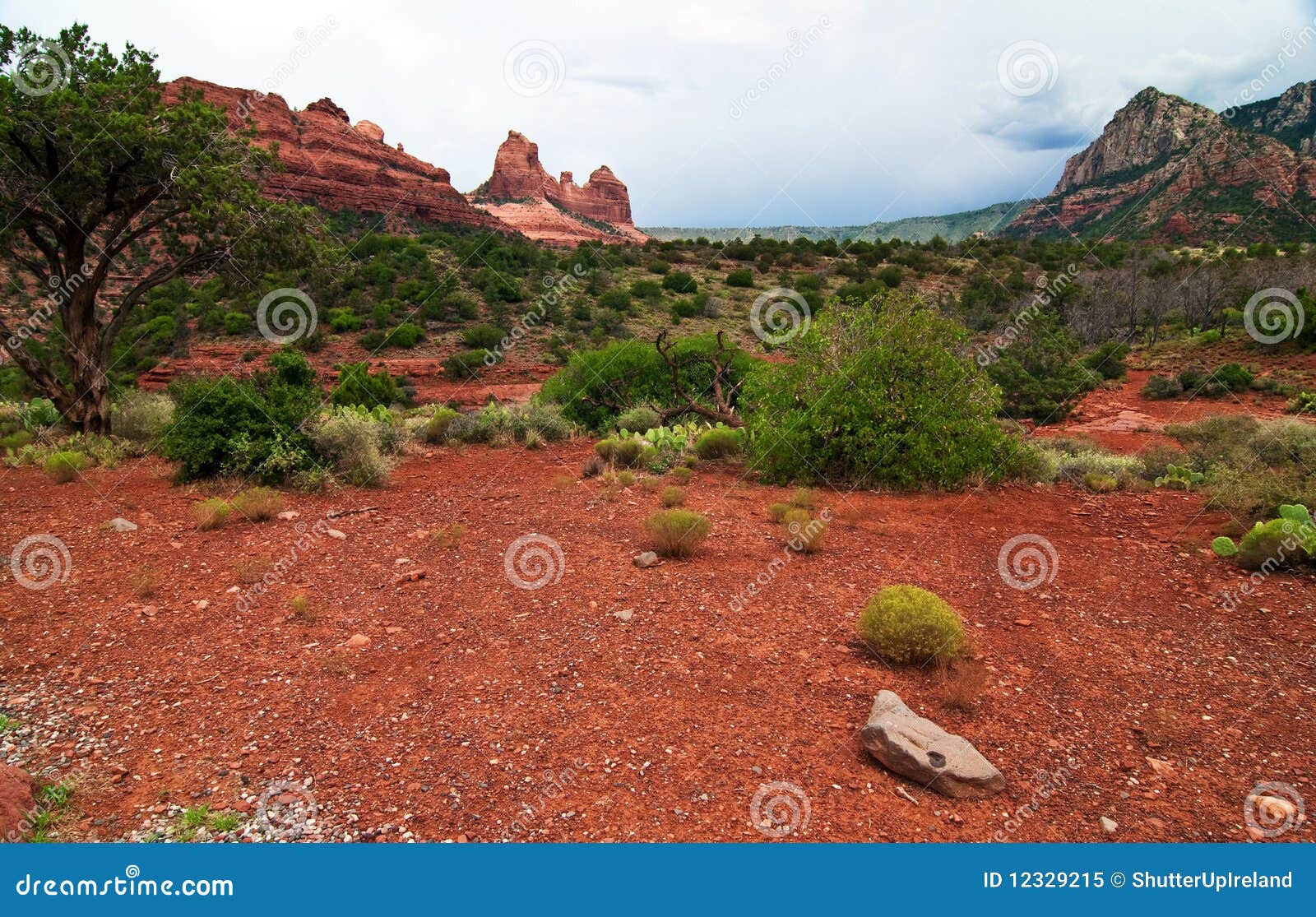 Beautiful Scenic Red Sandstone Rock Landscape Stock Image - Image of ...