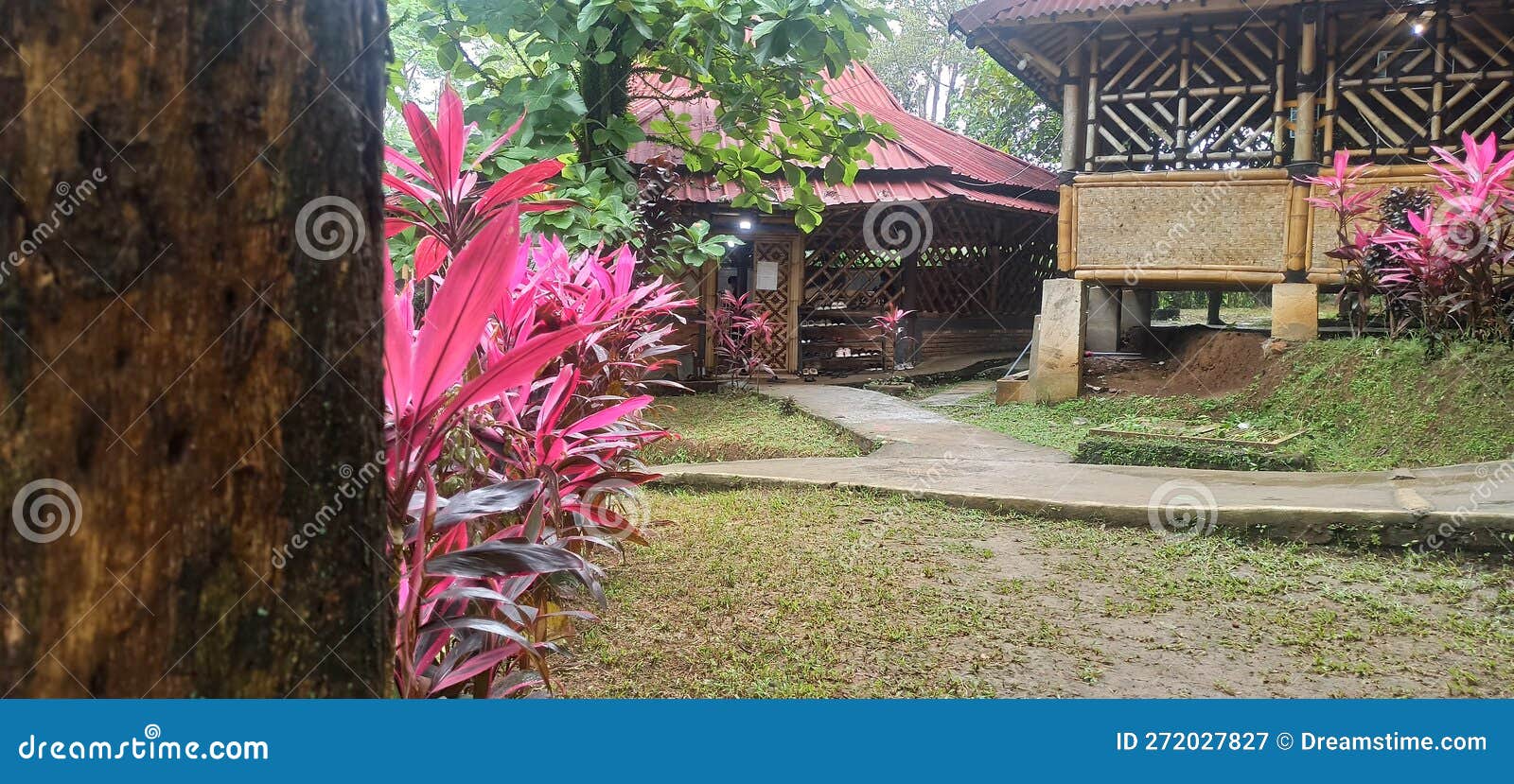 Beautiful School Garden Indonesia in Spring Stock Image - Image of home ...