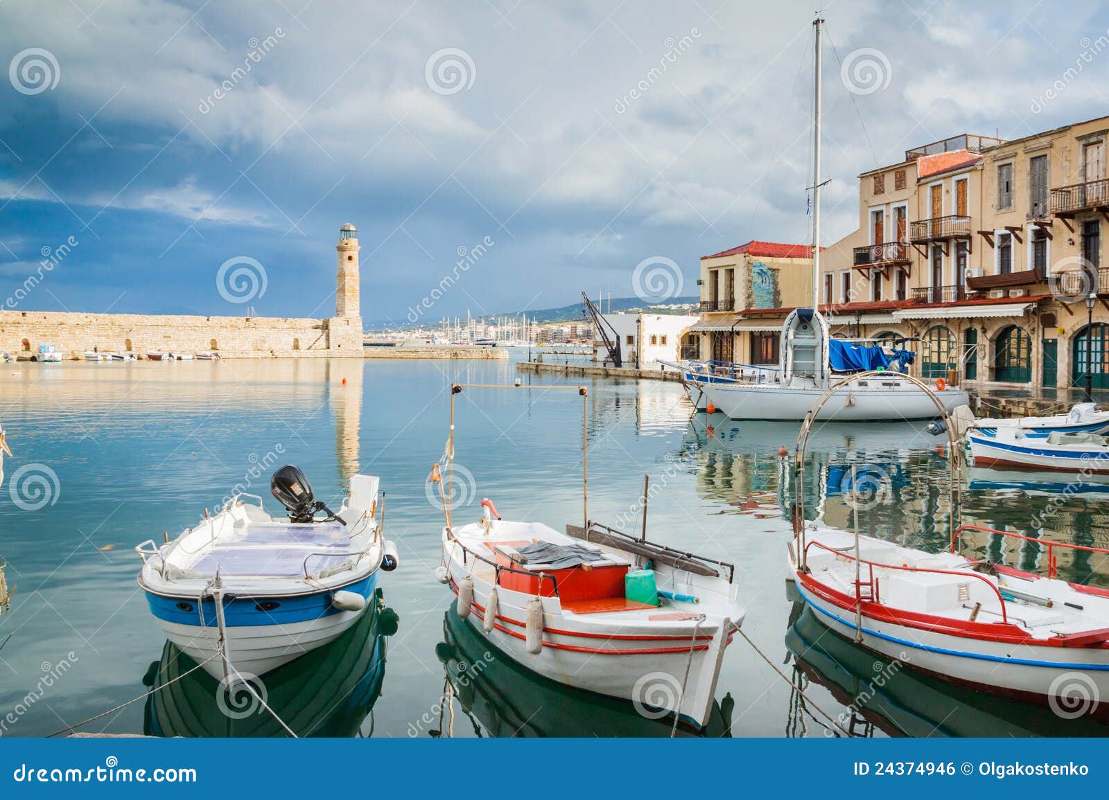Beautiful Sea harbor. stock photo. Image of relax, majestic - 24374946