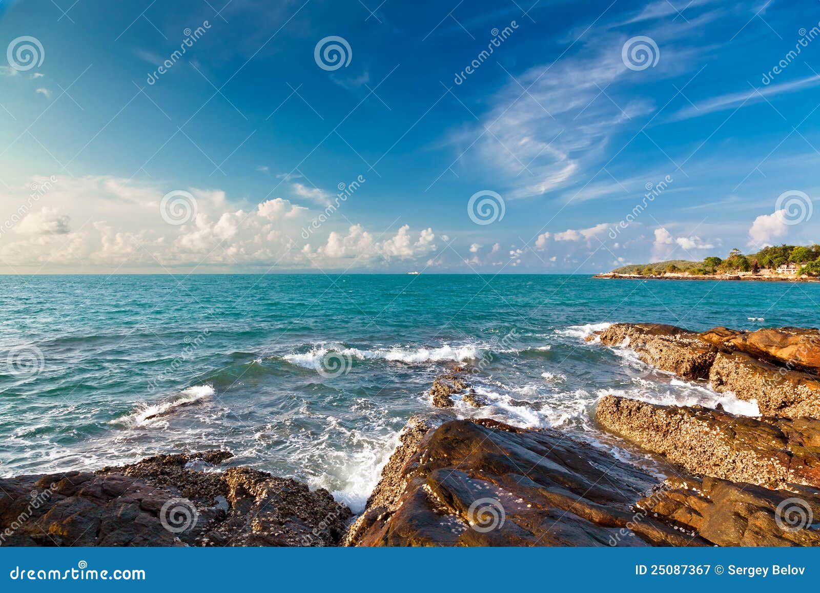 Beautiful sea landscape stock image. Image of cheerful - 25087367