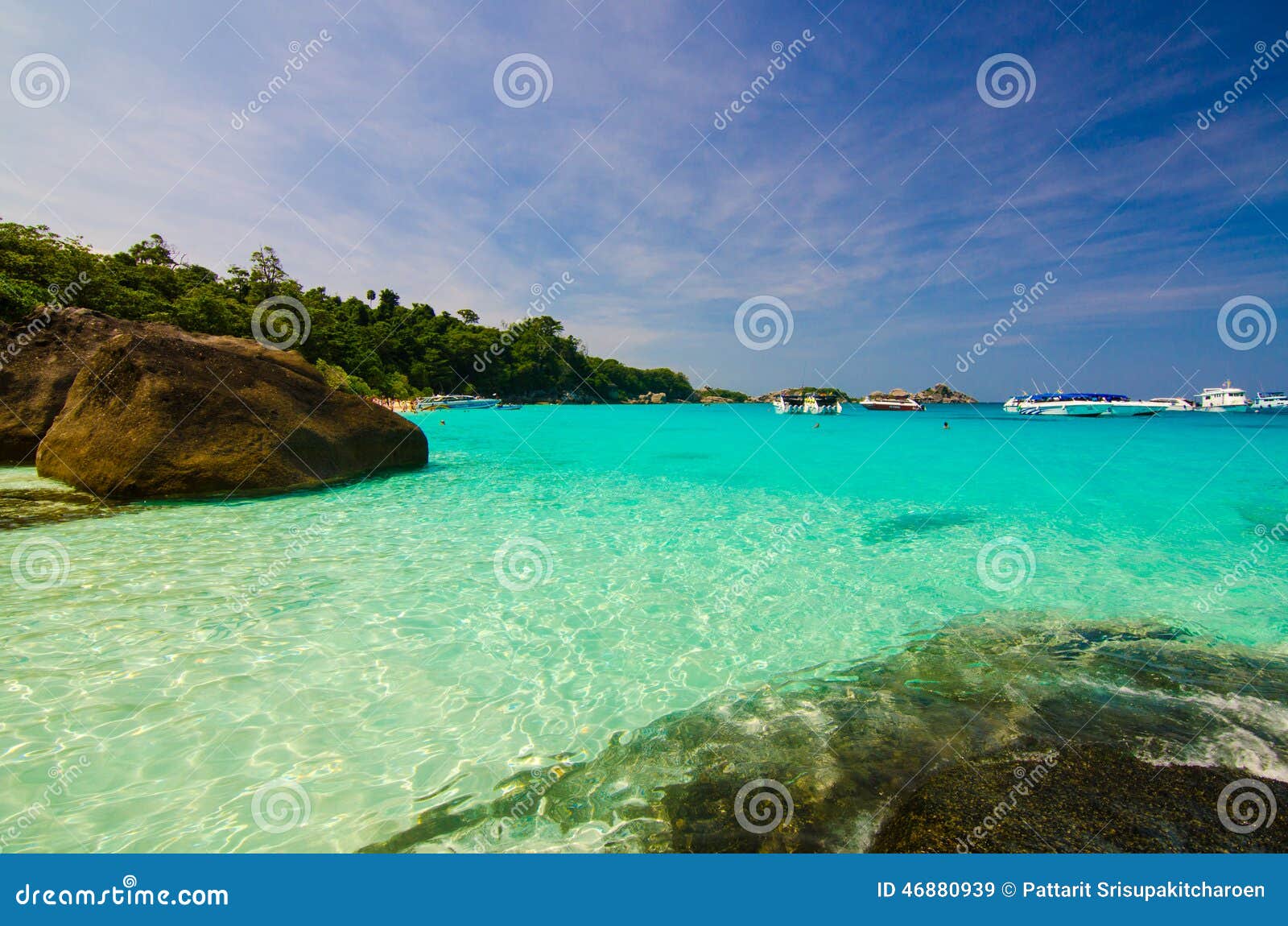 Beautiful Sea and Ocean in Thailand Stock Image - Image of phang ...