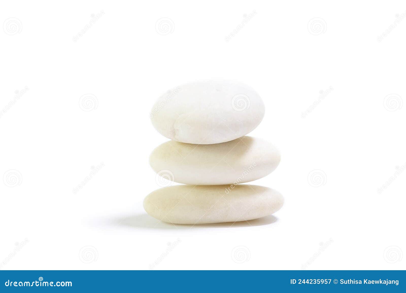 Beautiful Sea Stacked Stone on White Background Stock Image - Image of ...