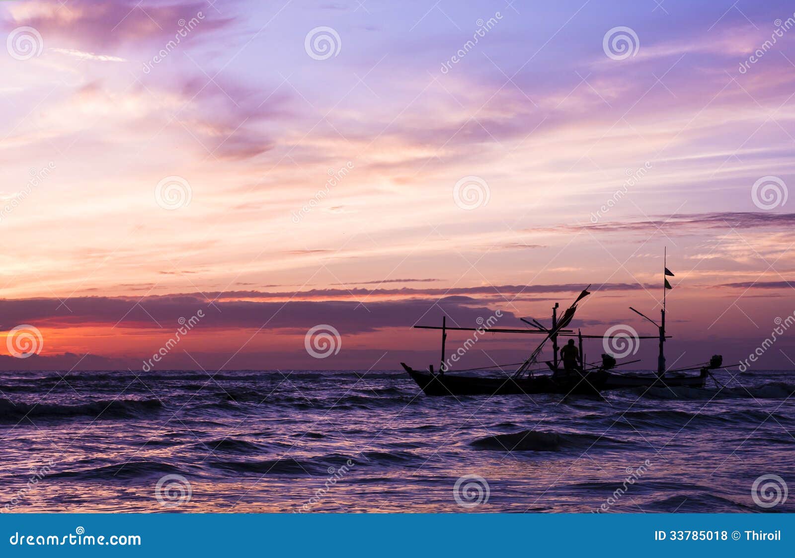 Beautiful Sea Sunrise and Ship. Stock Photo - Image of atmosphere ...