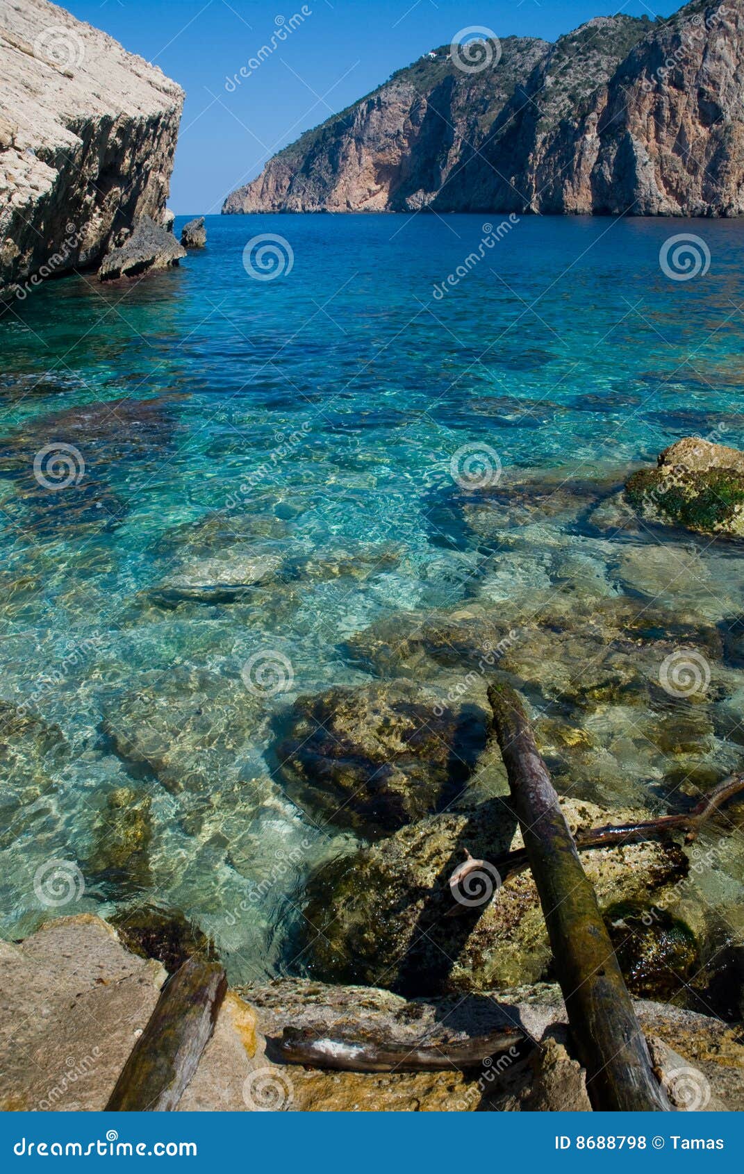 Beautiful sea view stock photo. Image of green, sands - 8688798