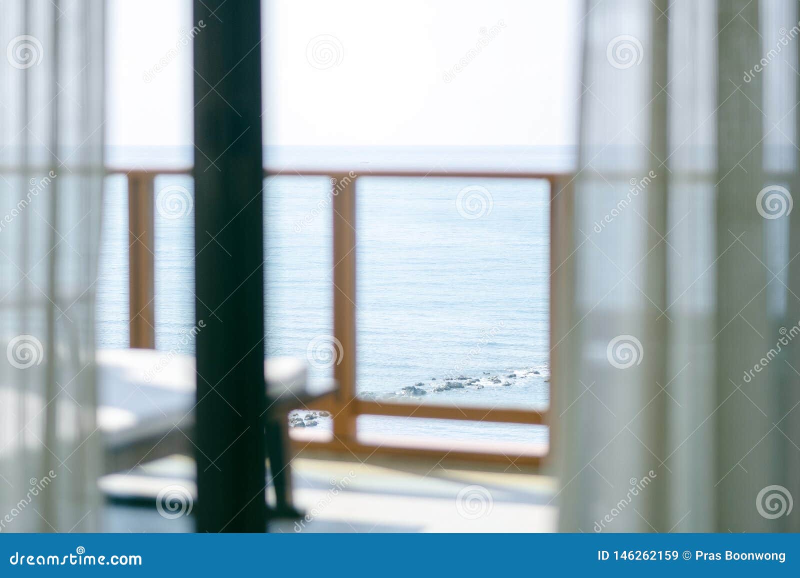 A Beautiful Sea View from Balcony Stock Image - Image of nature ...