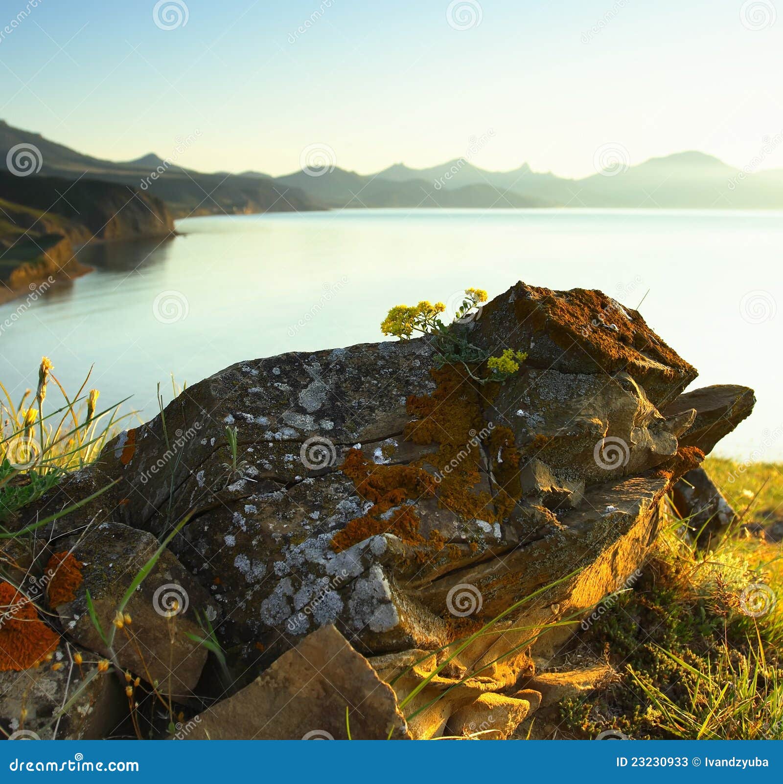 Beautiful Sea View from the Top Stock Image - Image of coastline ...