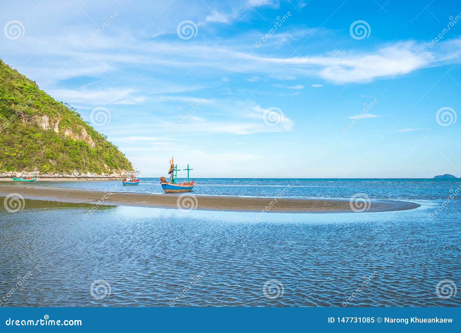 .Beautiful Sea Views and Boats Stock Image - Image of luxury, couple ...