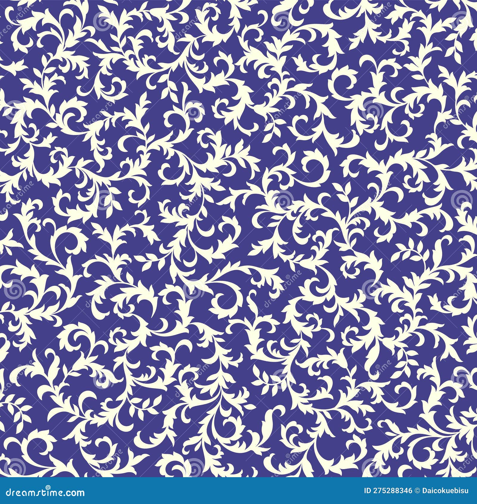 Sarasa Pattern that Continues Seamlessly, Stock Vector - Illustration ...