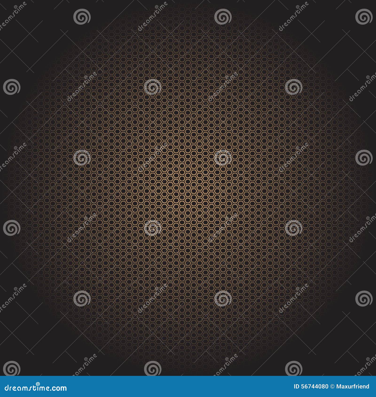 Beautiful Seamless Brown Hexagon Pattern Stock Vector - Illustration of ...