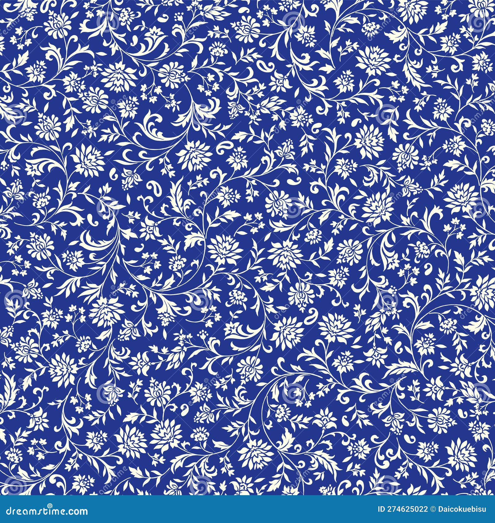 Beautiful and Seamless Chintz Pattern, Stock Vector - Illustration of ...