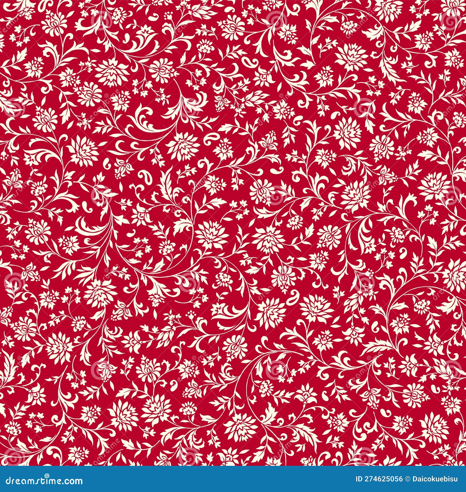 Beautiful and Seamless Chintz Pattern, Stock Vector - Illustration of ...