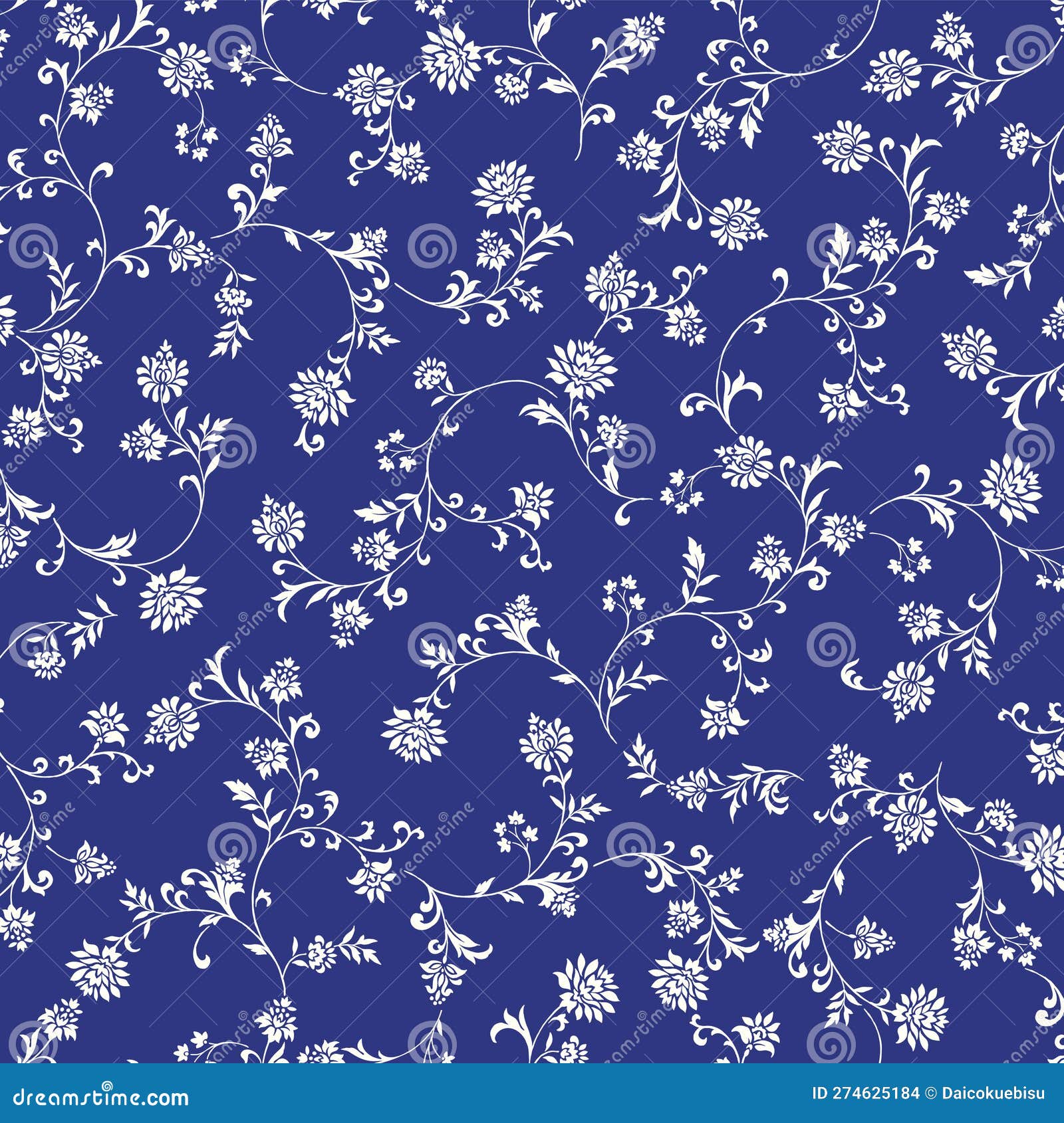 Beautiful and Seamless Chintz Pattern, Stock Vector - Illustration of ...