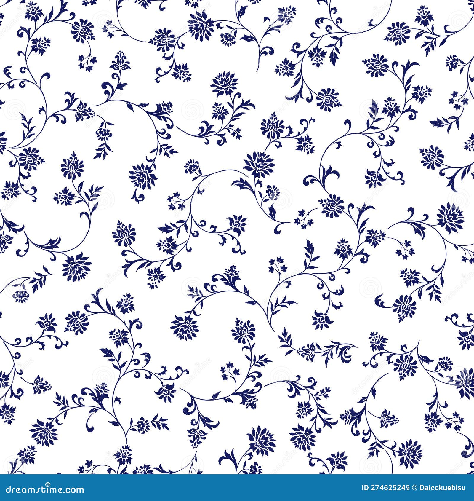 Beautiful and Seamless Chintz Pattern, Stock Vector - Illustration of ...