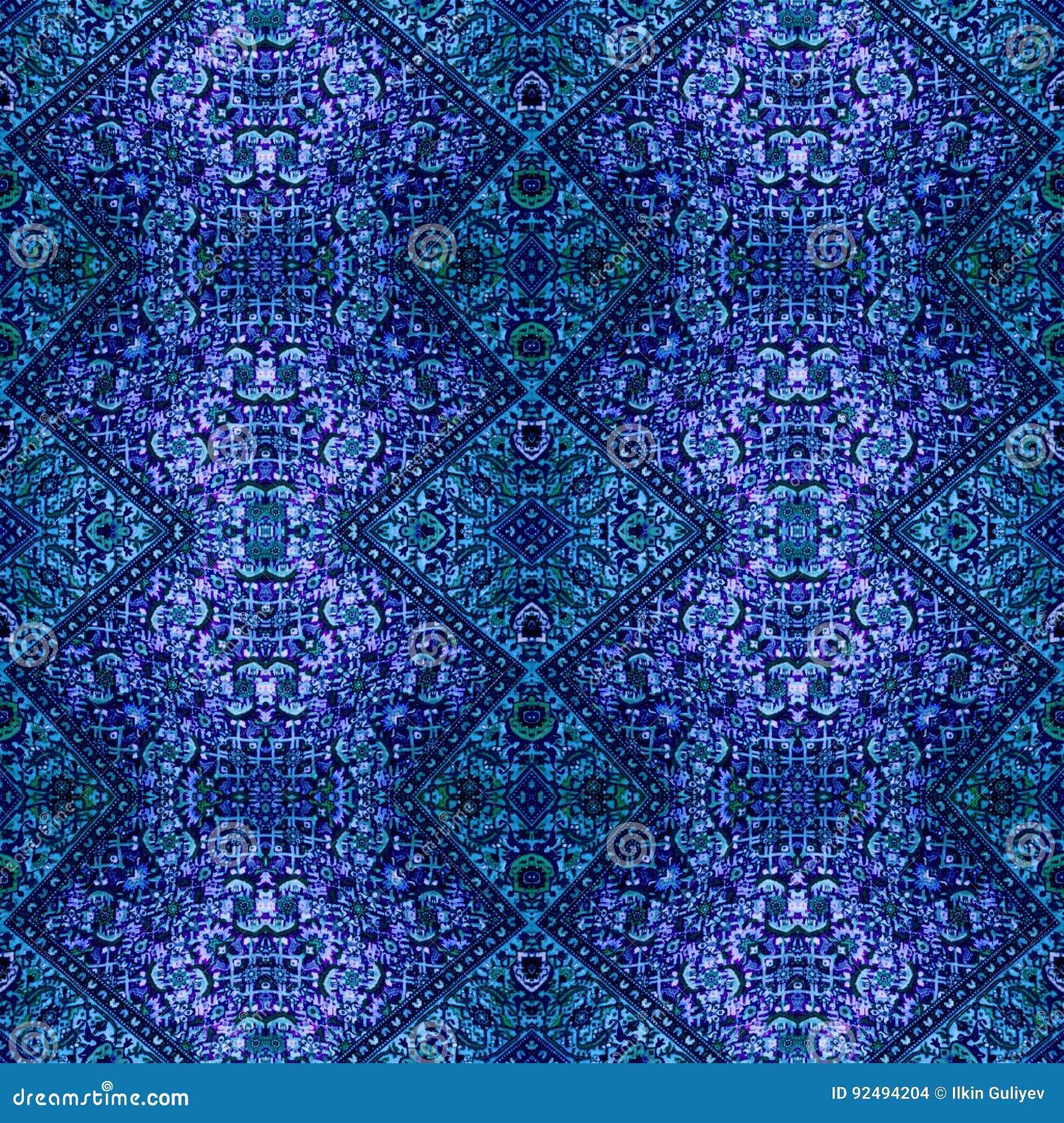 Beautiful Seamless Eastern Carpet Decoration Pattern, Abstract Ornament ...