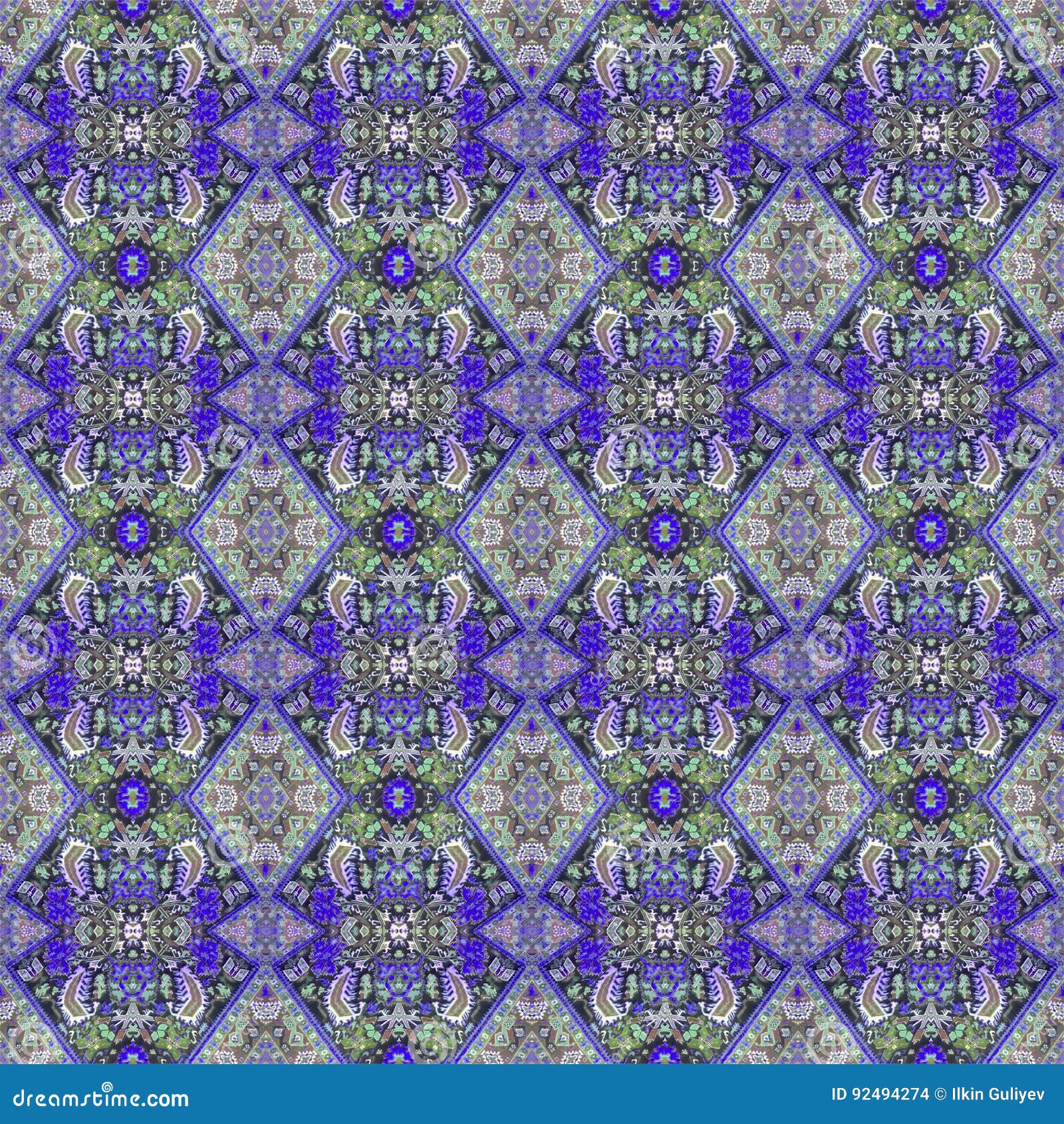 Beautiful Seamless Eastern Carpet Decoration Pattern, Abstract Ornament ...