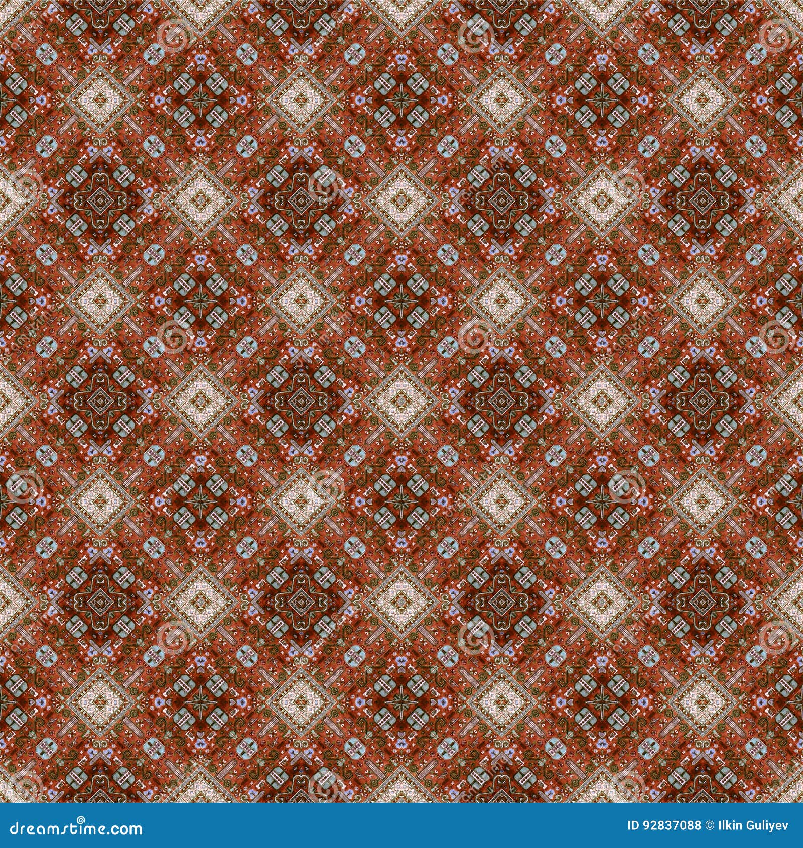 Beautiful Seamless Eastern Carpet Decoration Pattern, Abstract Ornament ...
