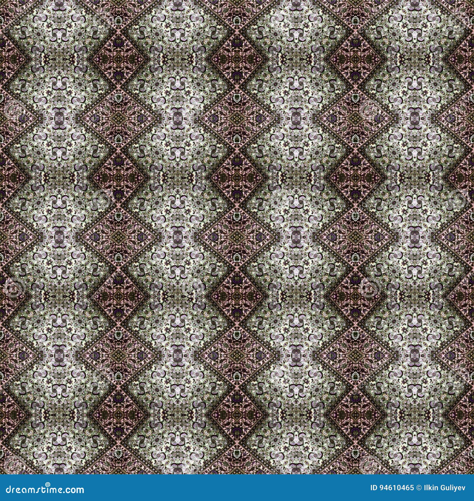 Beautiful Seamless Eastern Carpet Decoration Pattern, Abstract Ornament ...