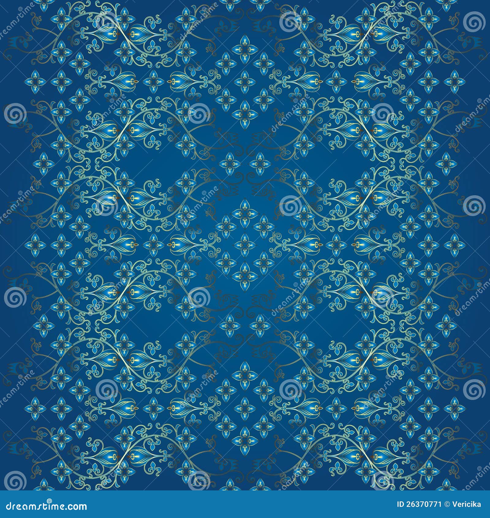 Beautiful Seamless Floral Pattern Stock Vector - Illustration of ...