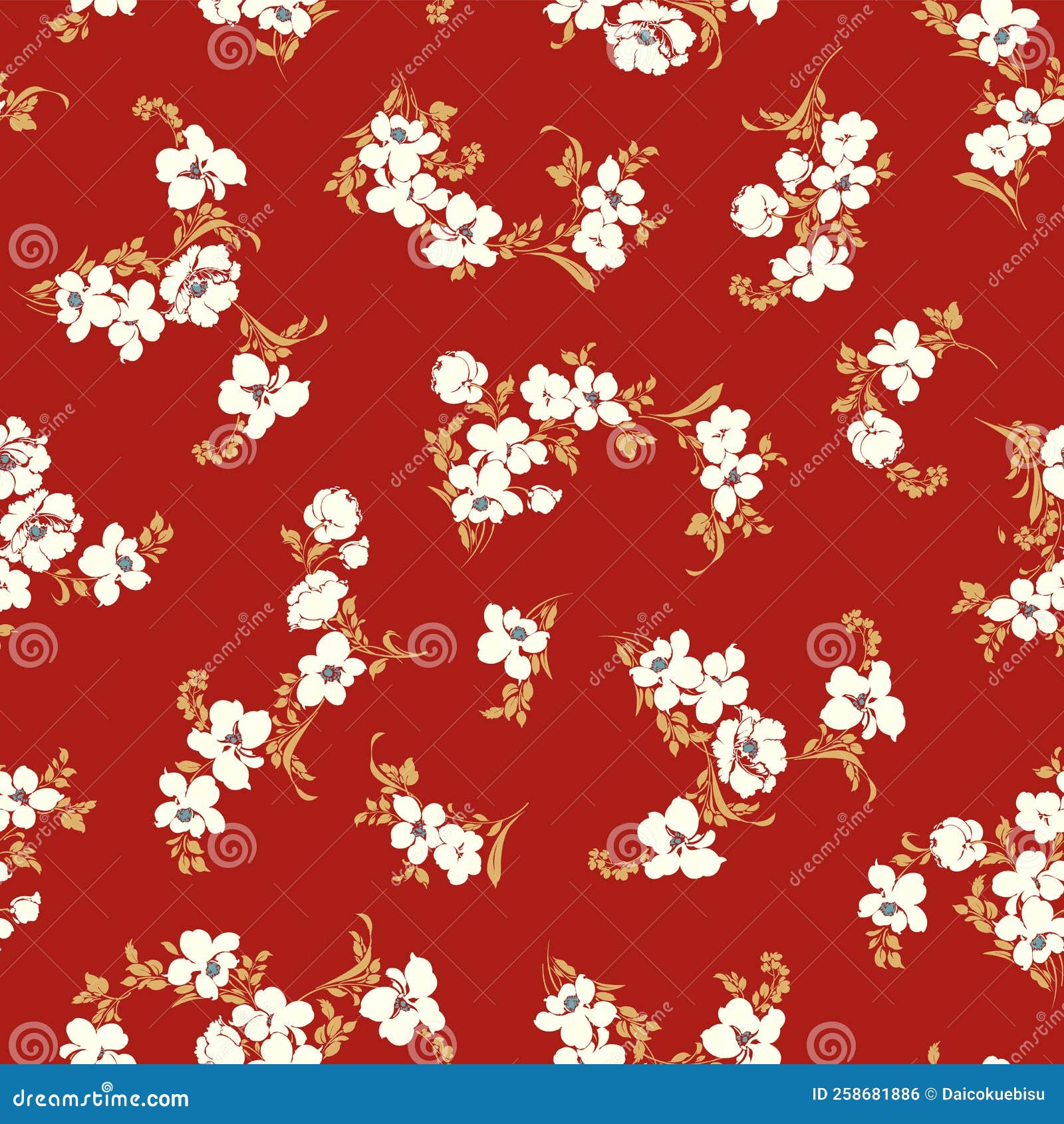 Beautiful Seamless Floral Pattern Made in Vector, Stock Vector ...