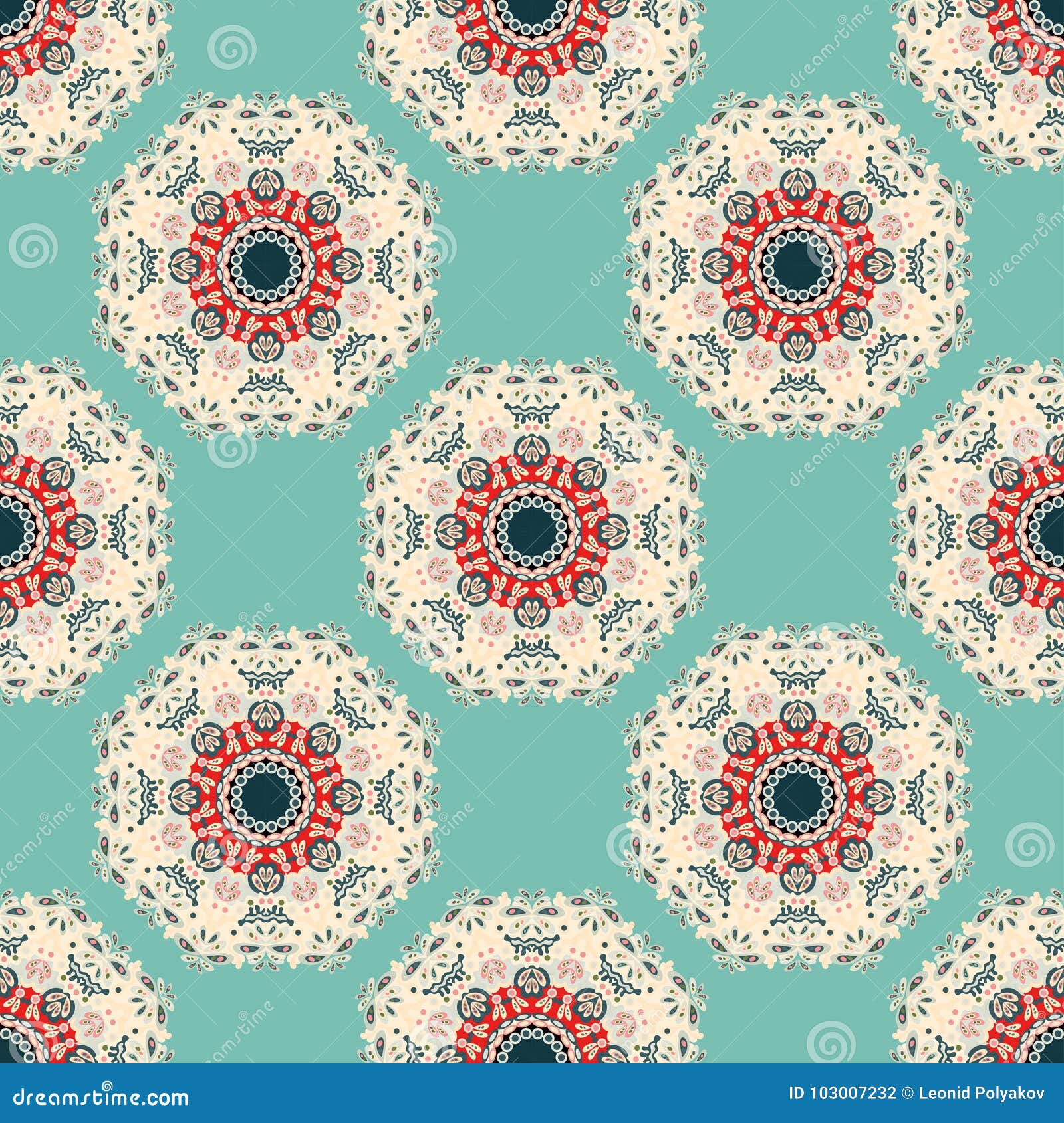 Beautiful Seamless Pattern.decorative Elements Vector Illustration ...
