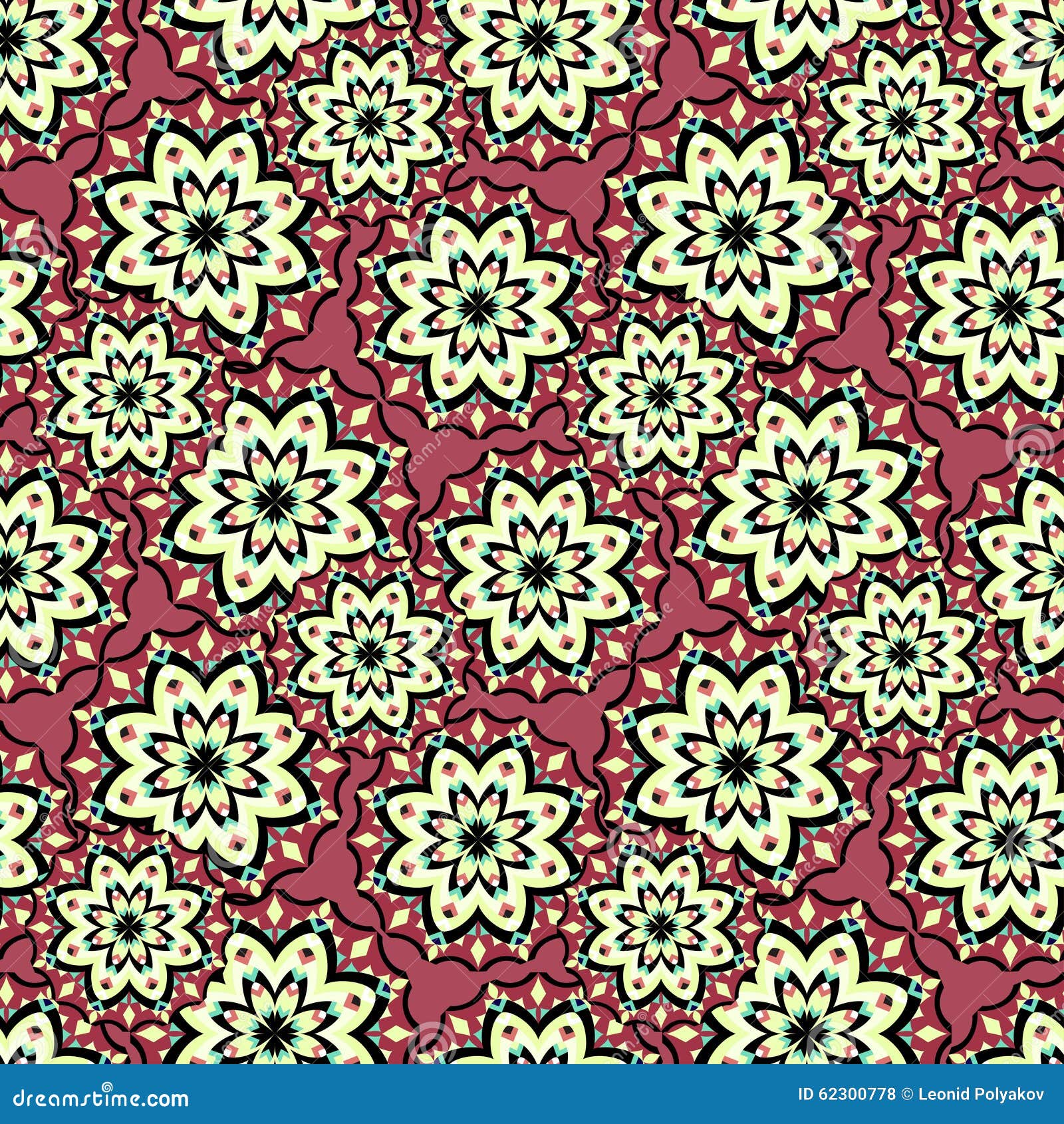 Beautiful Seamless Pattern. Decorative Elements Vector Illustration ...