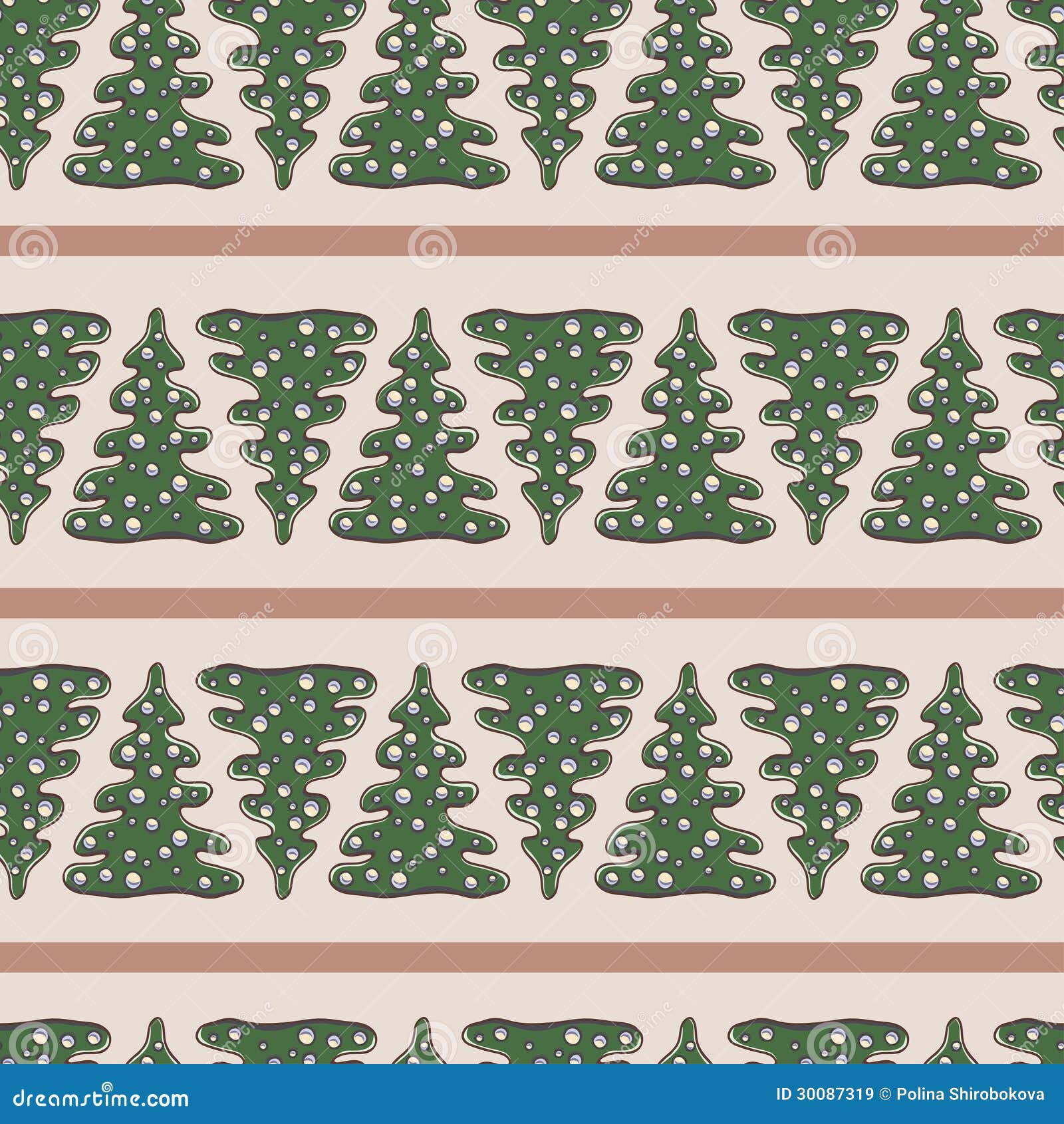 Beautiful Seamless Pattern with Fir Tree Stock Vector - Illustration of ...