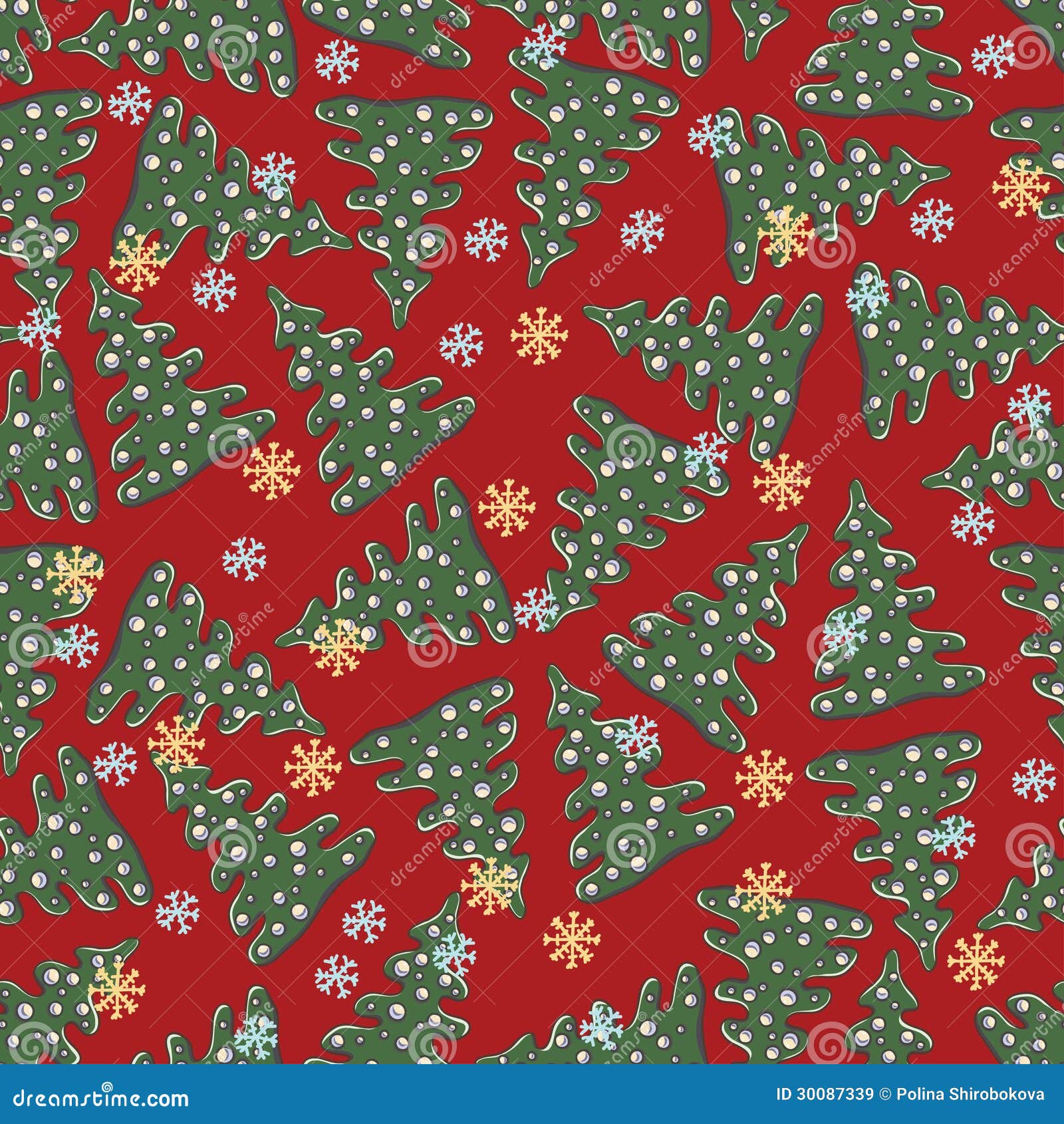 Beautiful Seamless Pattern with Fir Tree Stock Vector - Illustration of ...