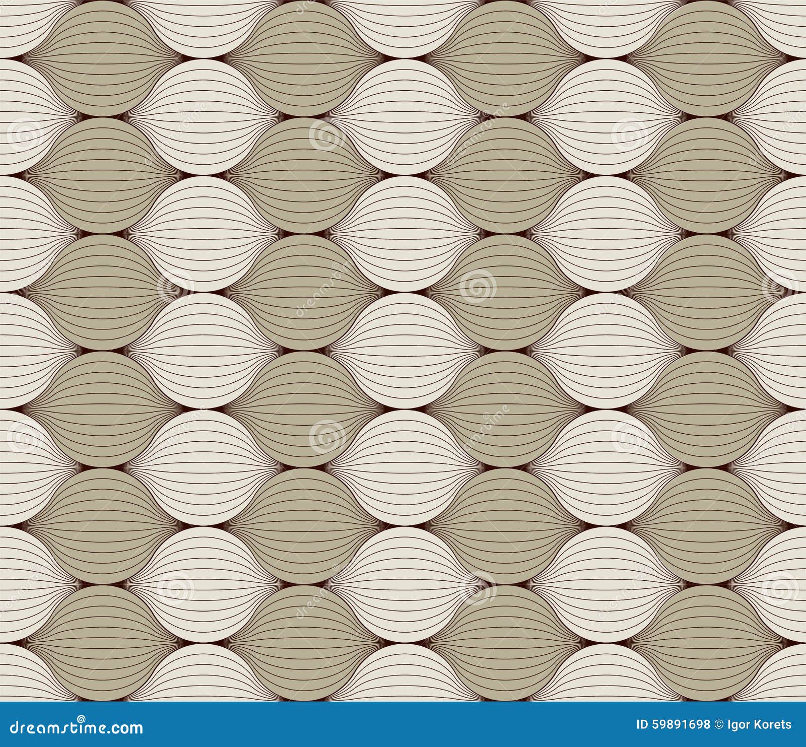 Beautiful Seamless Pattern with Intertwining of Strands. Stock Vector ...