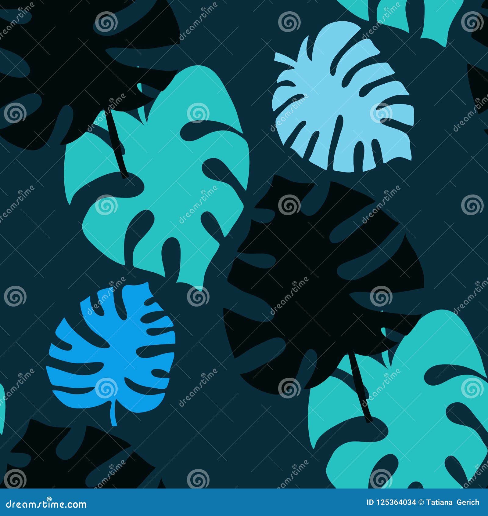 Monstera pattern2 stock vector. Illustration of orchid - 125364034
