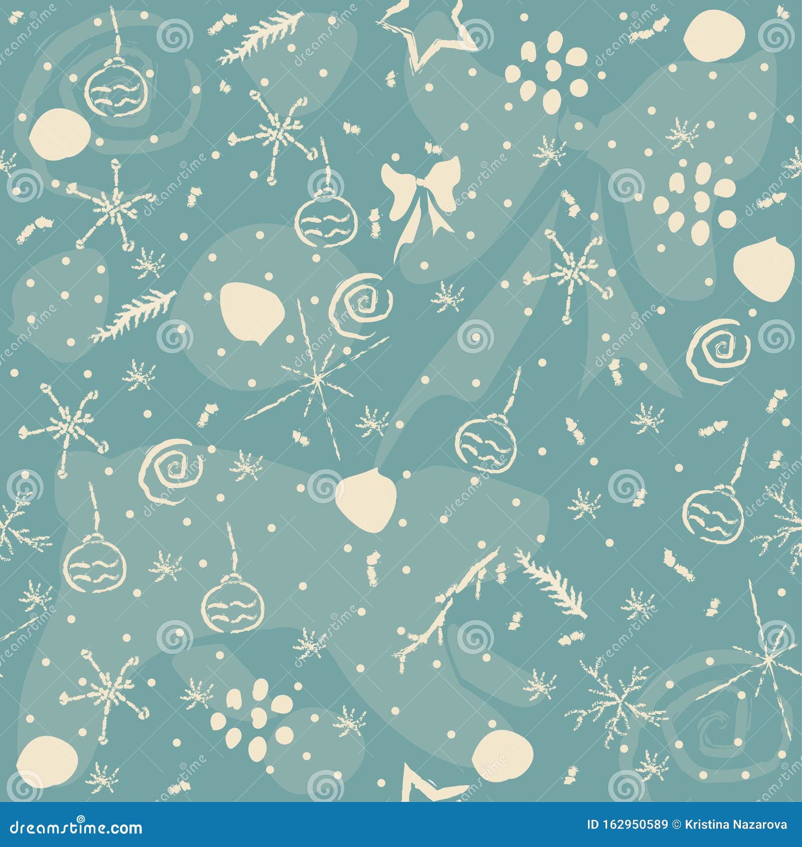 Beautiful Seamless Repeating Winter Pattern Stock Illustration ...