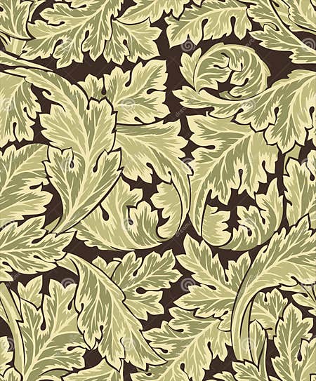 Beautiful Seamless Rococo Pattern Stock Vector - Illustration of ...