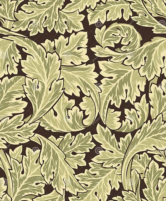 Beautiful Seamless Rococo Pattern Stock Vector - Illustration of ...
