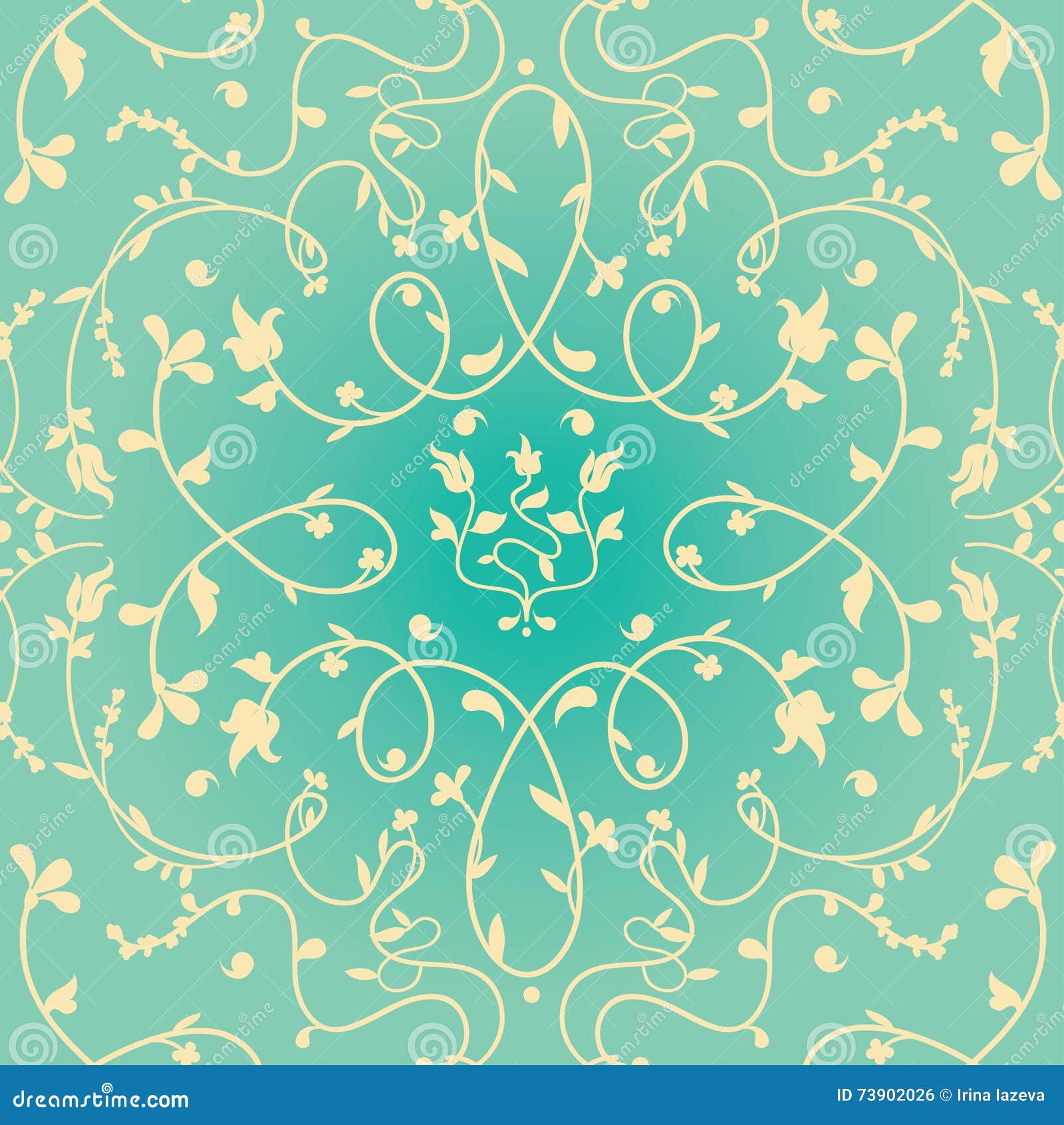 Beautiful Seamless Texture with Floral Plexus Stock Vector ...