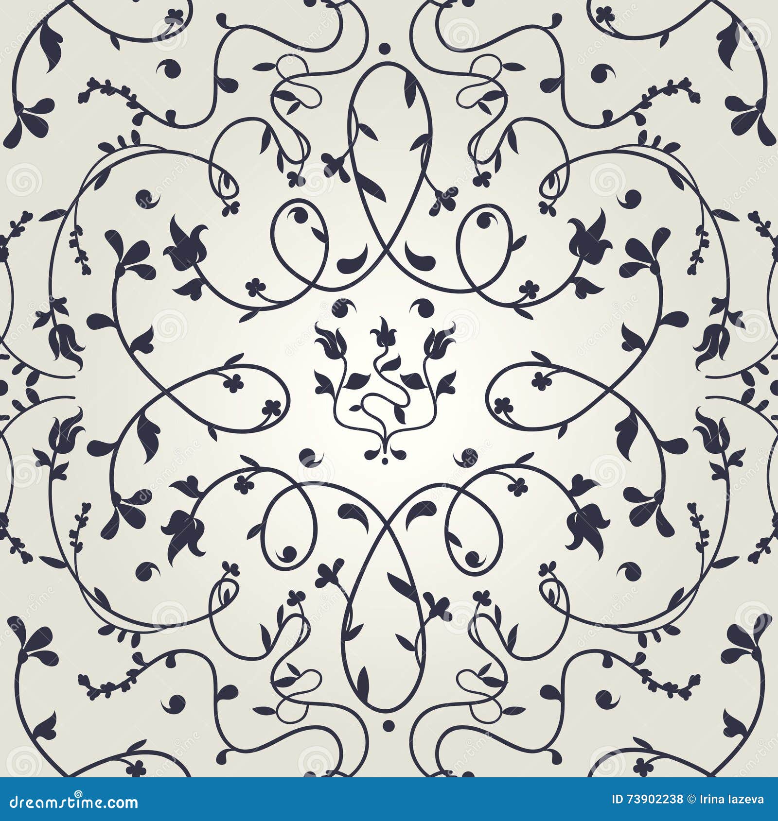 Beautiful Seamless Texture with Floral Plexus Stock Vector ...