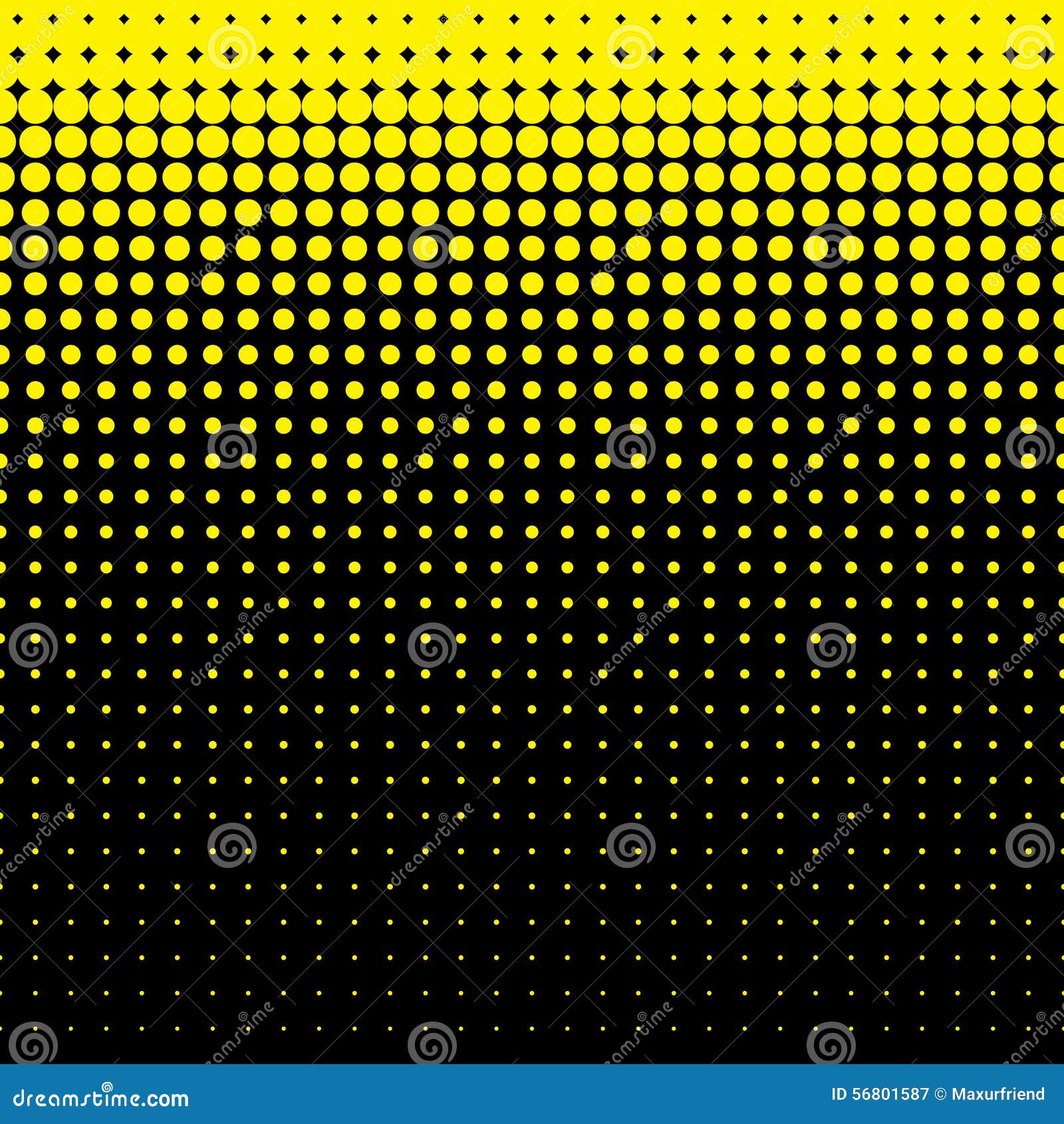 Beautiful Seamless Yellow Polka Dotted Pattern. Stock Vector ...
