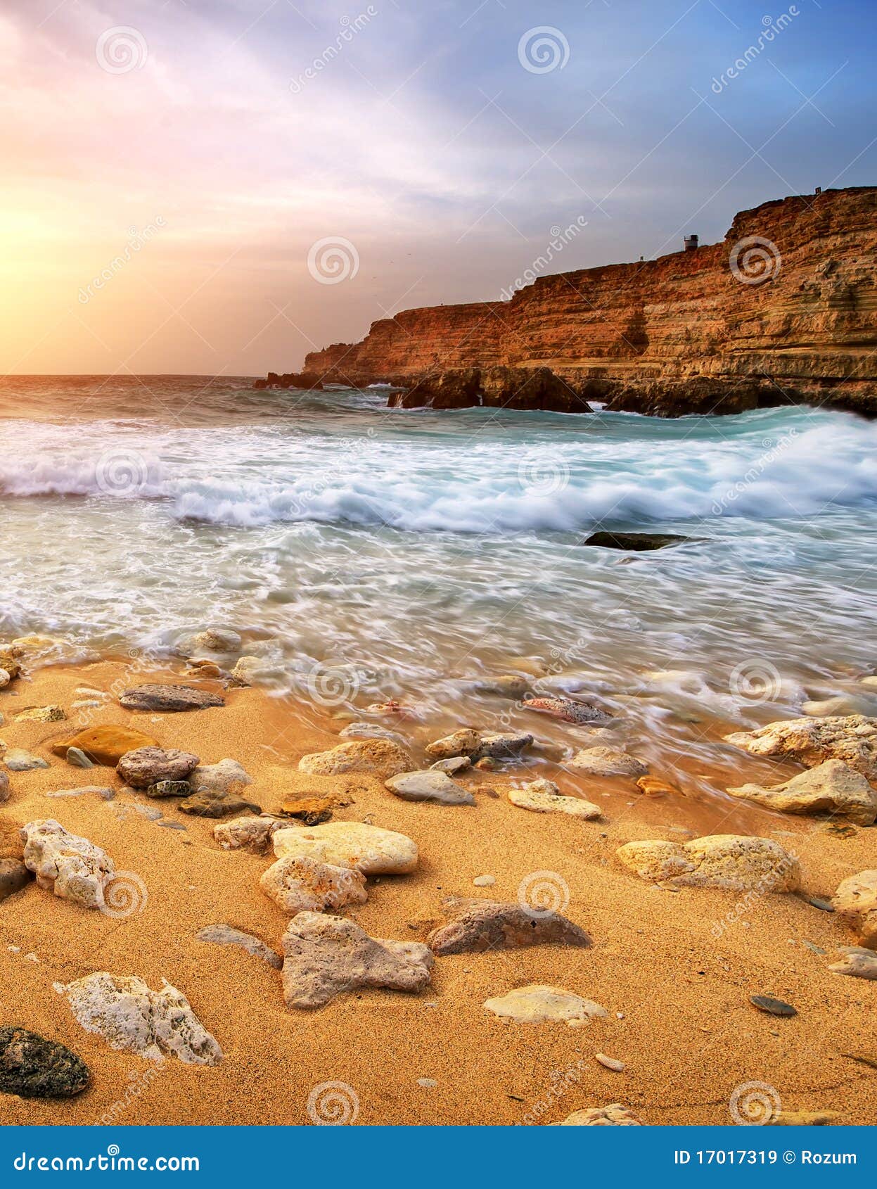 Beautiful seascape. stock image. Image of scene, open - 17017319