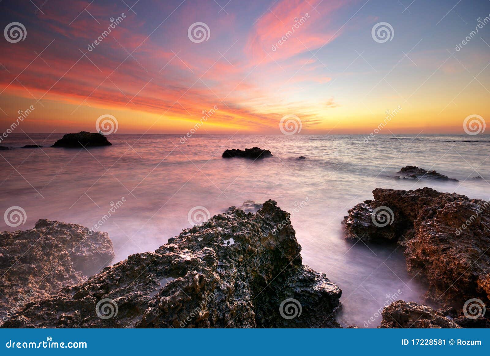 Beautiful seascape stock image. Image of beautiful, horizon - 17228581
