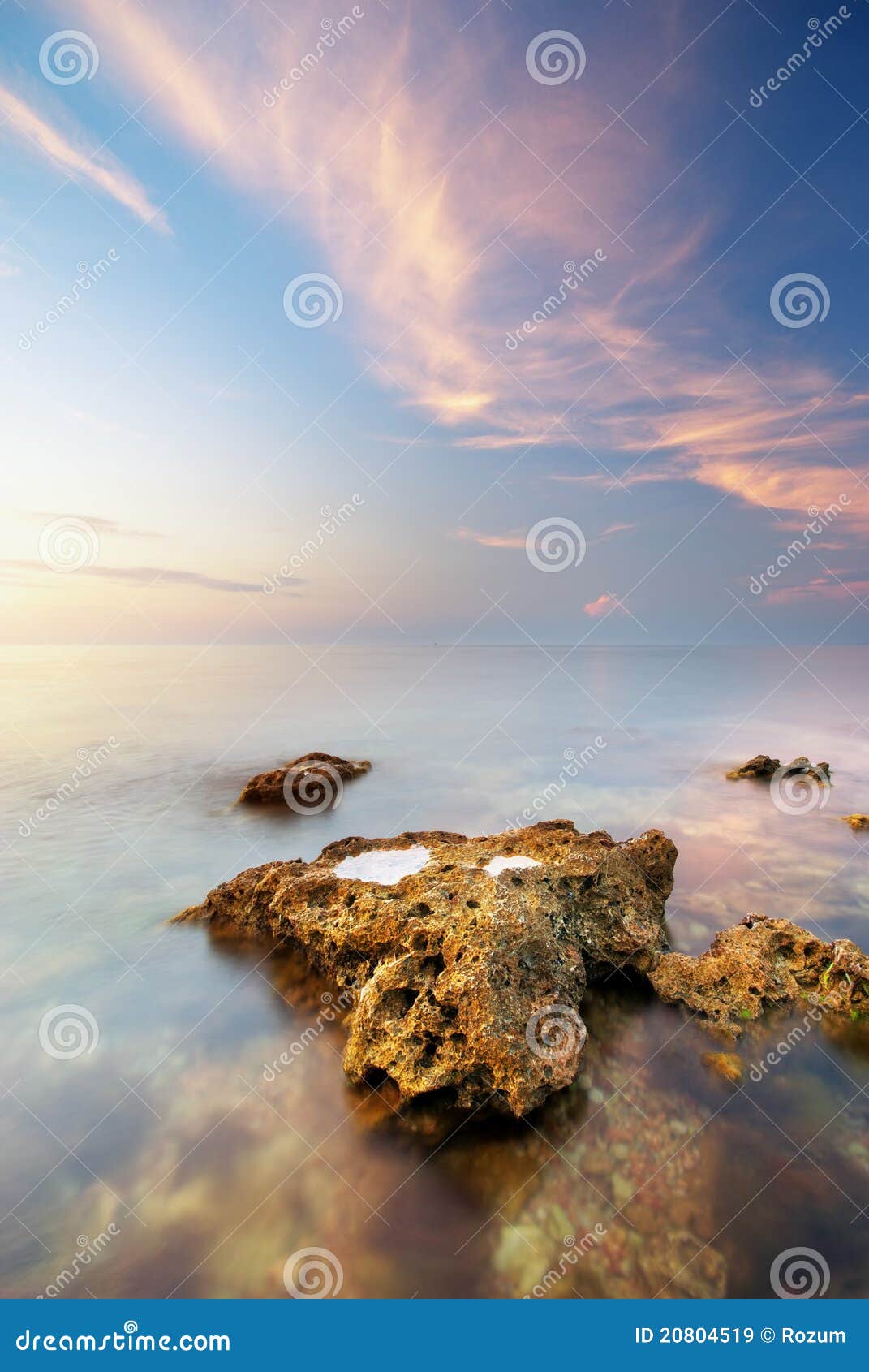 Beautiful seascape stock image. Image of night, blue - 20804519
