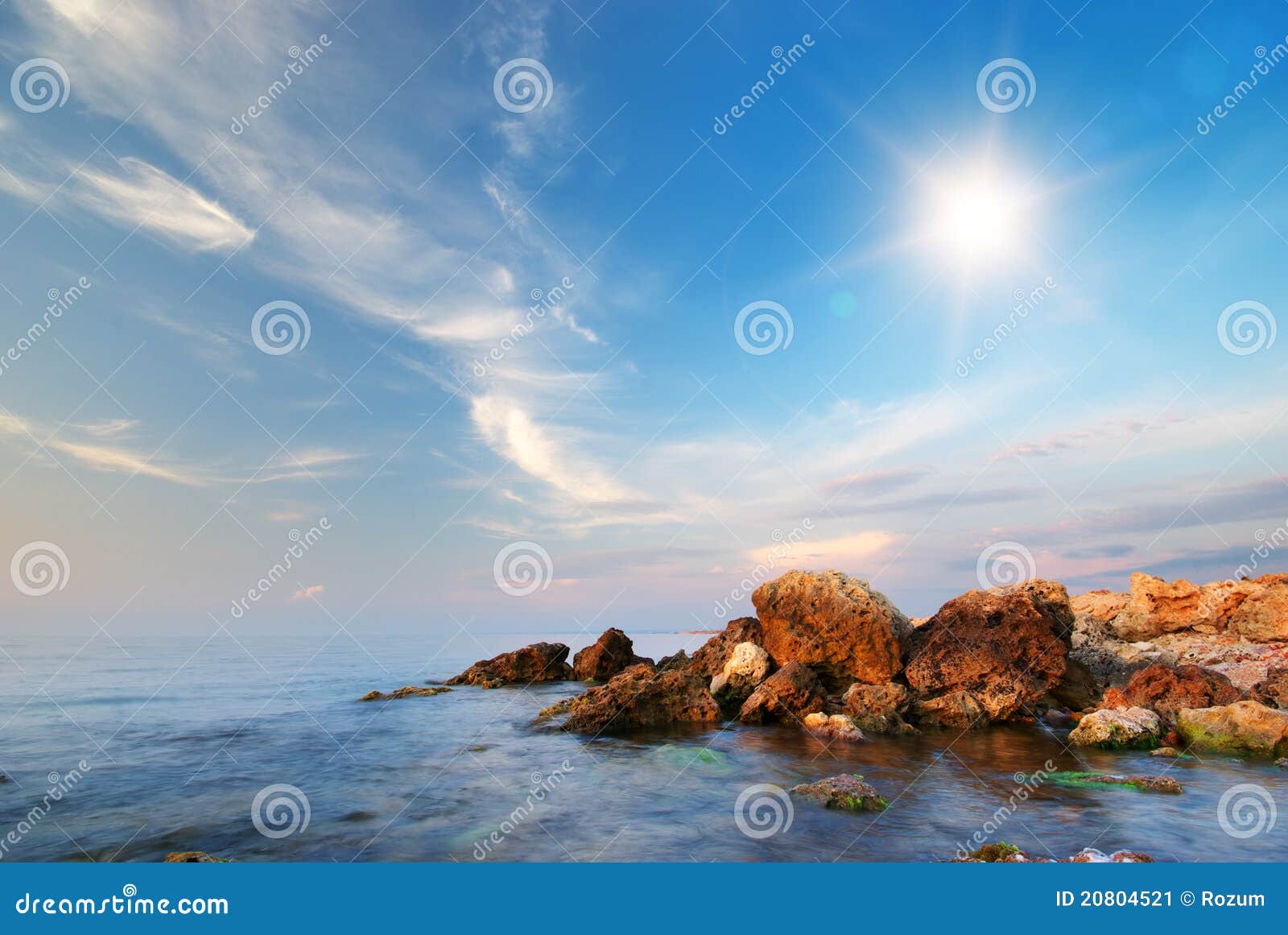 Beautiful seascape stock image. Image of nature, landscape - 20804521