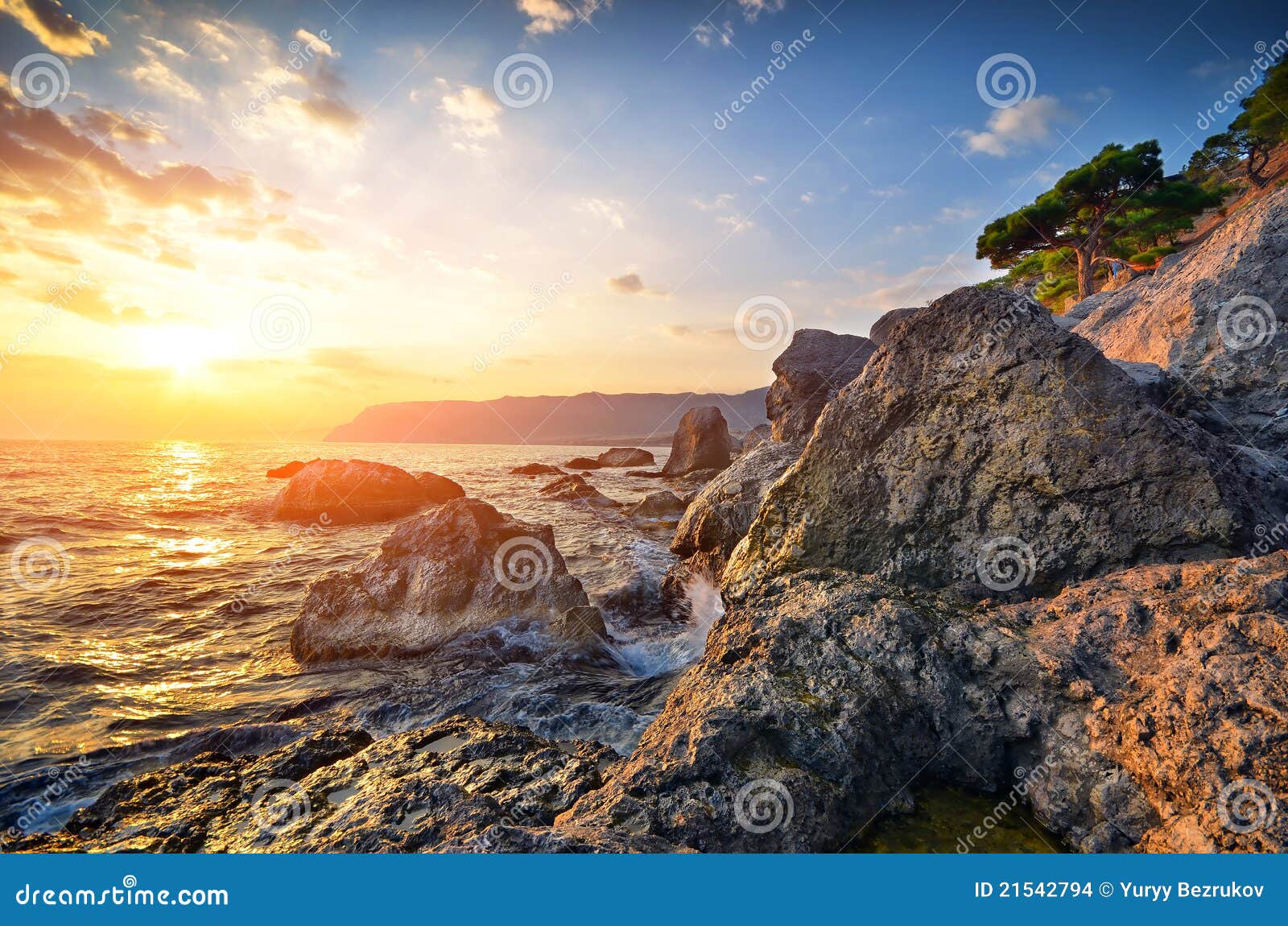 Beautiful seascape stock photo. Image of summer, nature - 21542794