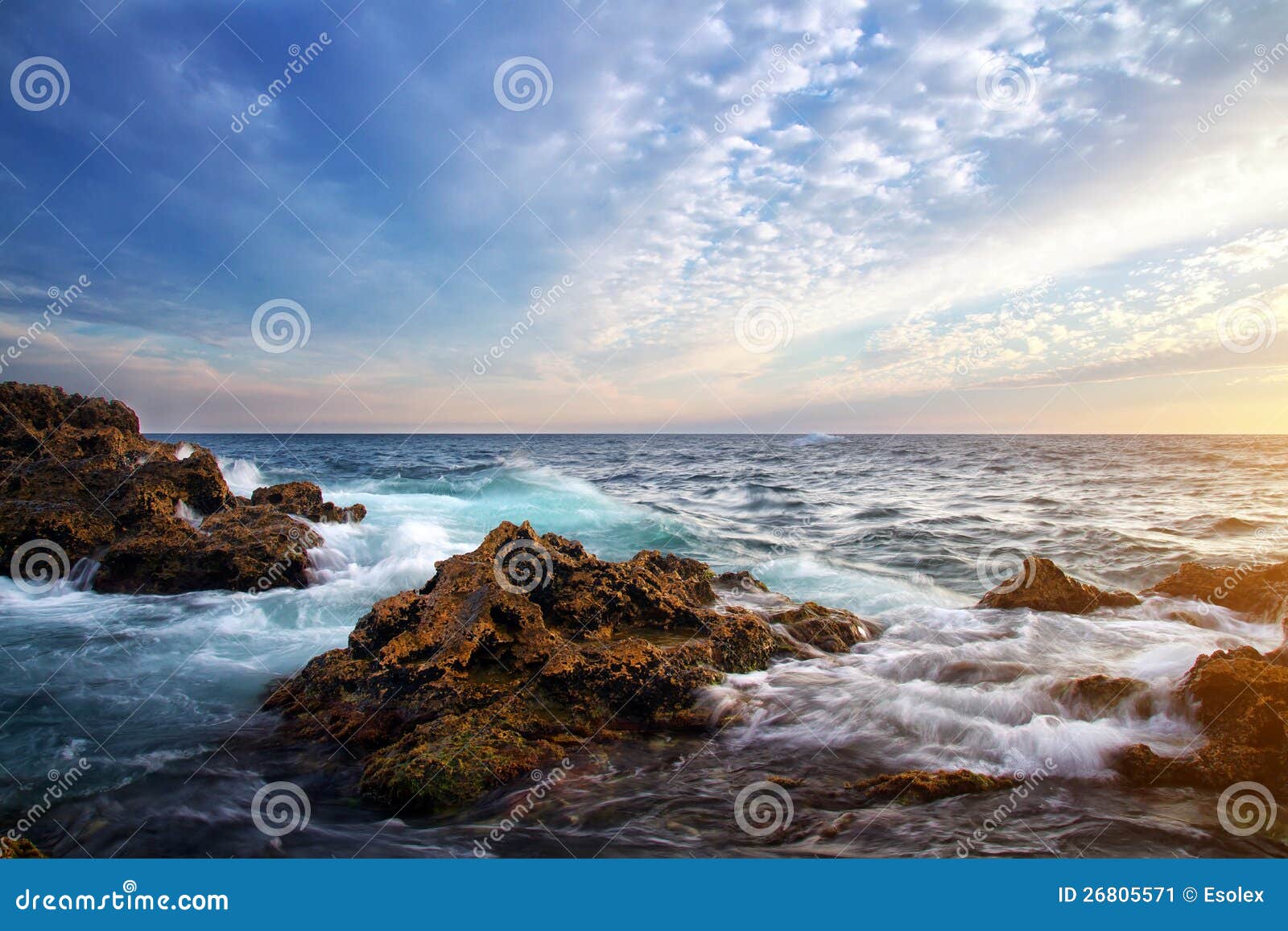 Beautiful seascape stock image. Image of scene, beach - 26805571