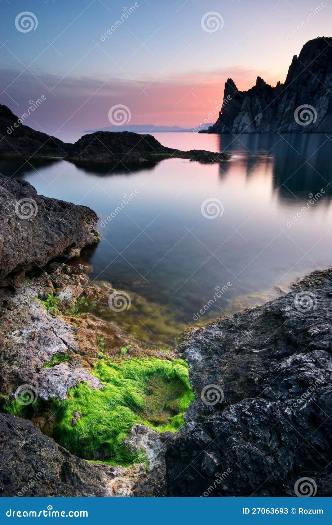 Beautiful seascape. stock image. Image of light, reflection - 27063693