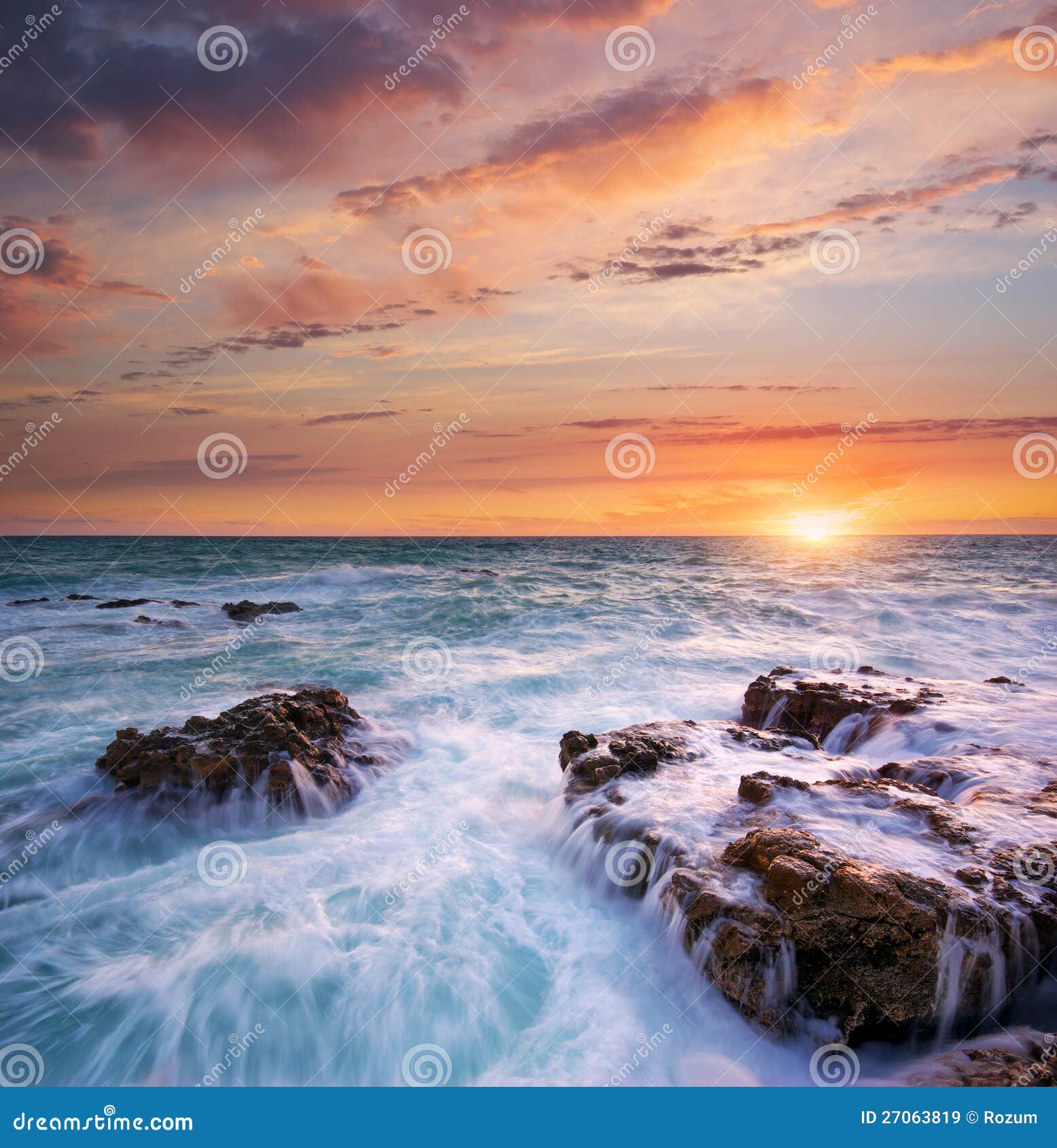 Beautiful seascape stock image. Image of dramatic, seascape - 27063819