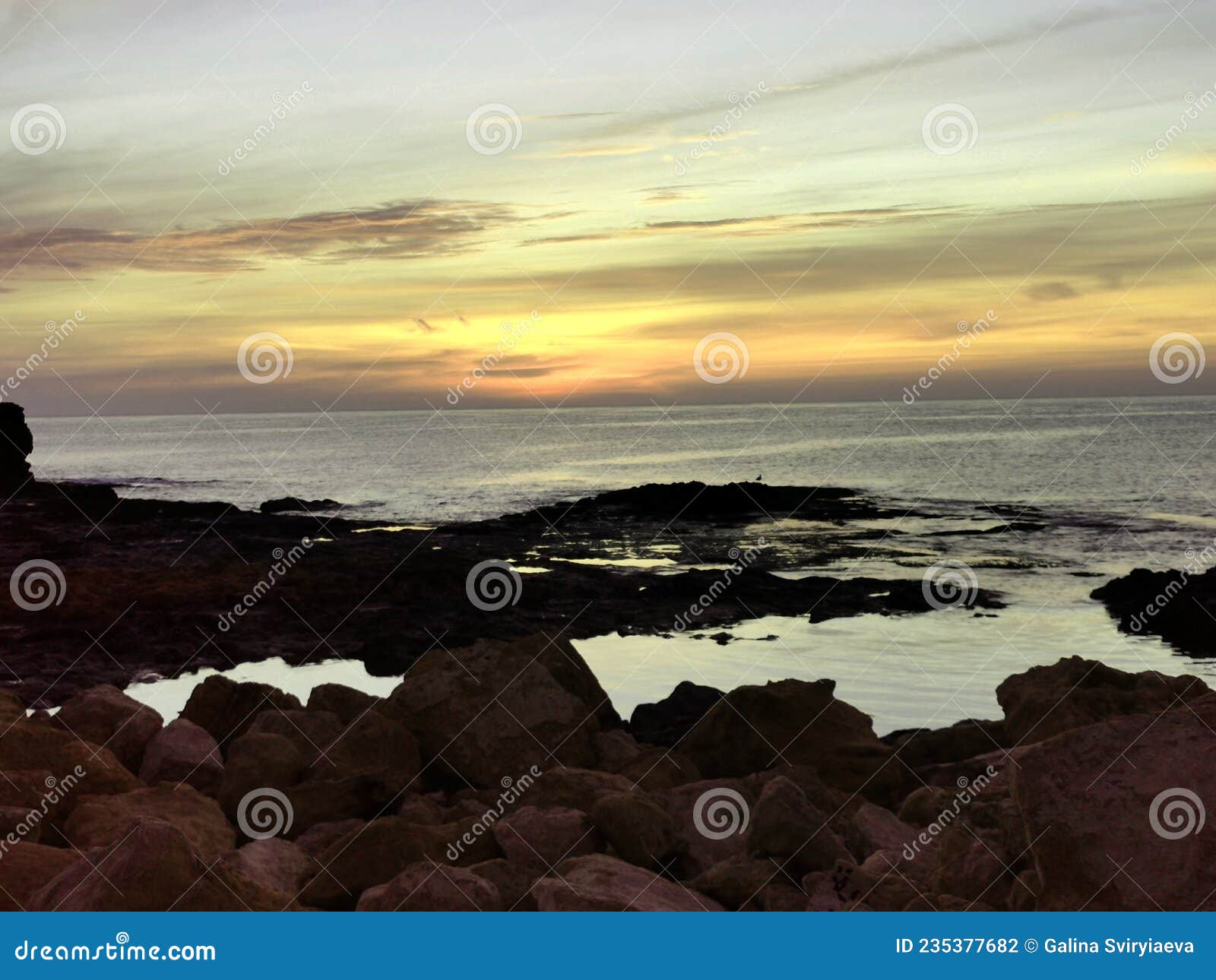 Beautiful Seascape. Composition of Nature Stock Photo - Image of coast ...
