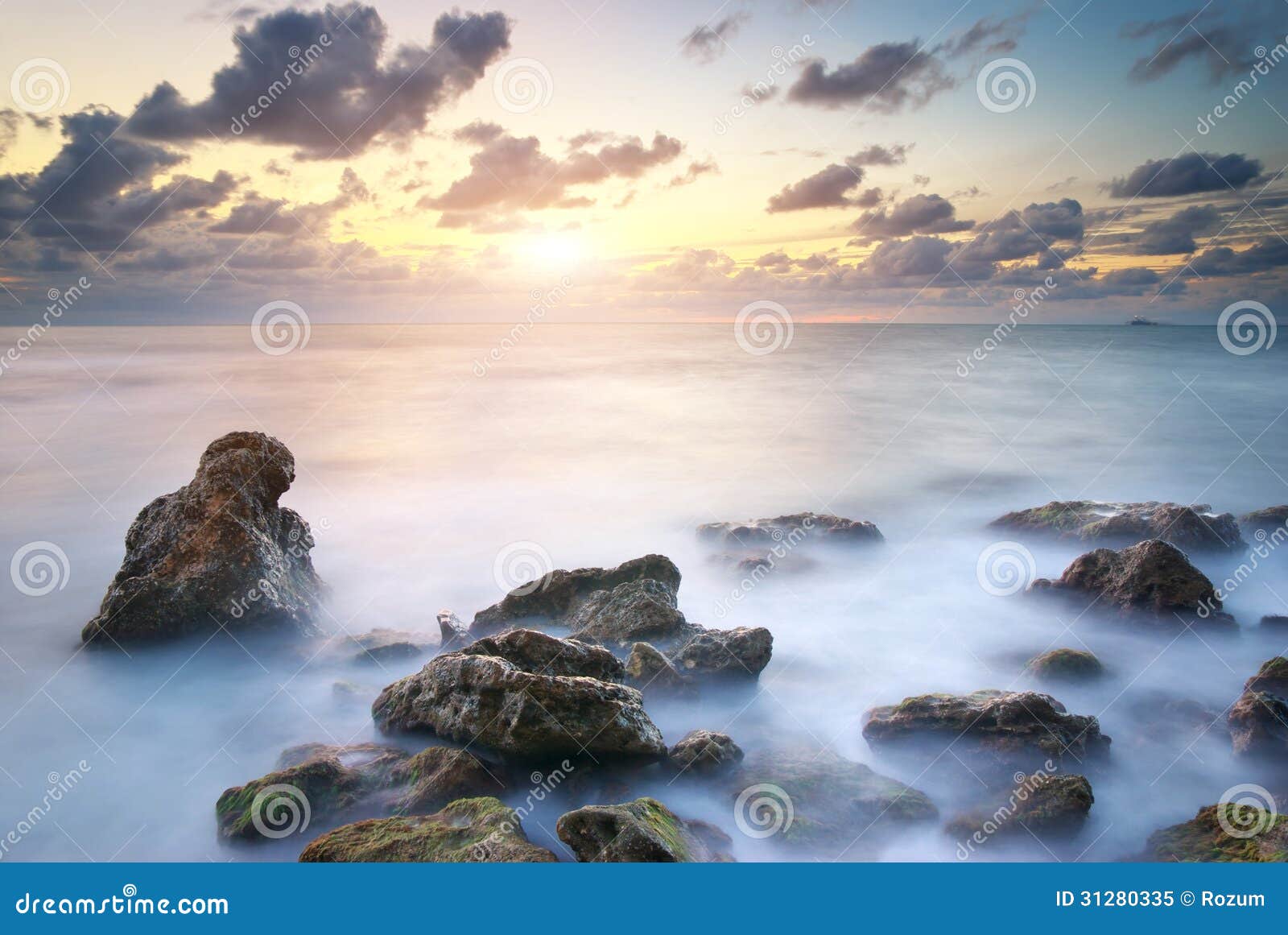 Beautiful seascape stock image. Image of scenic, evening - 31280335