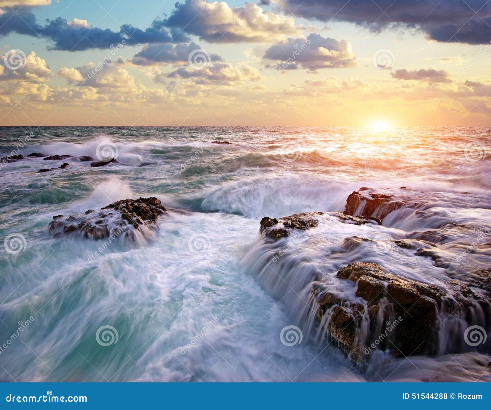 Beautiful seascape. stock photo. Image of seascape, ocean - 51544288